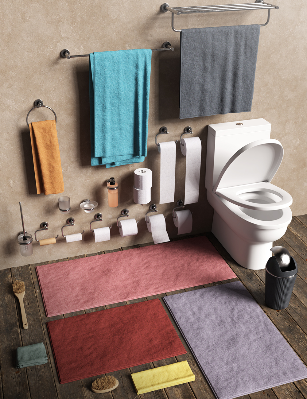 Fill Your House: Bathroom Bundle | Daz 3D
