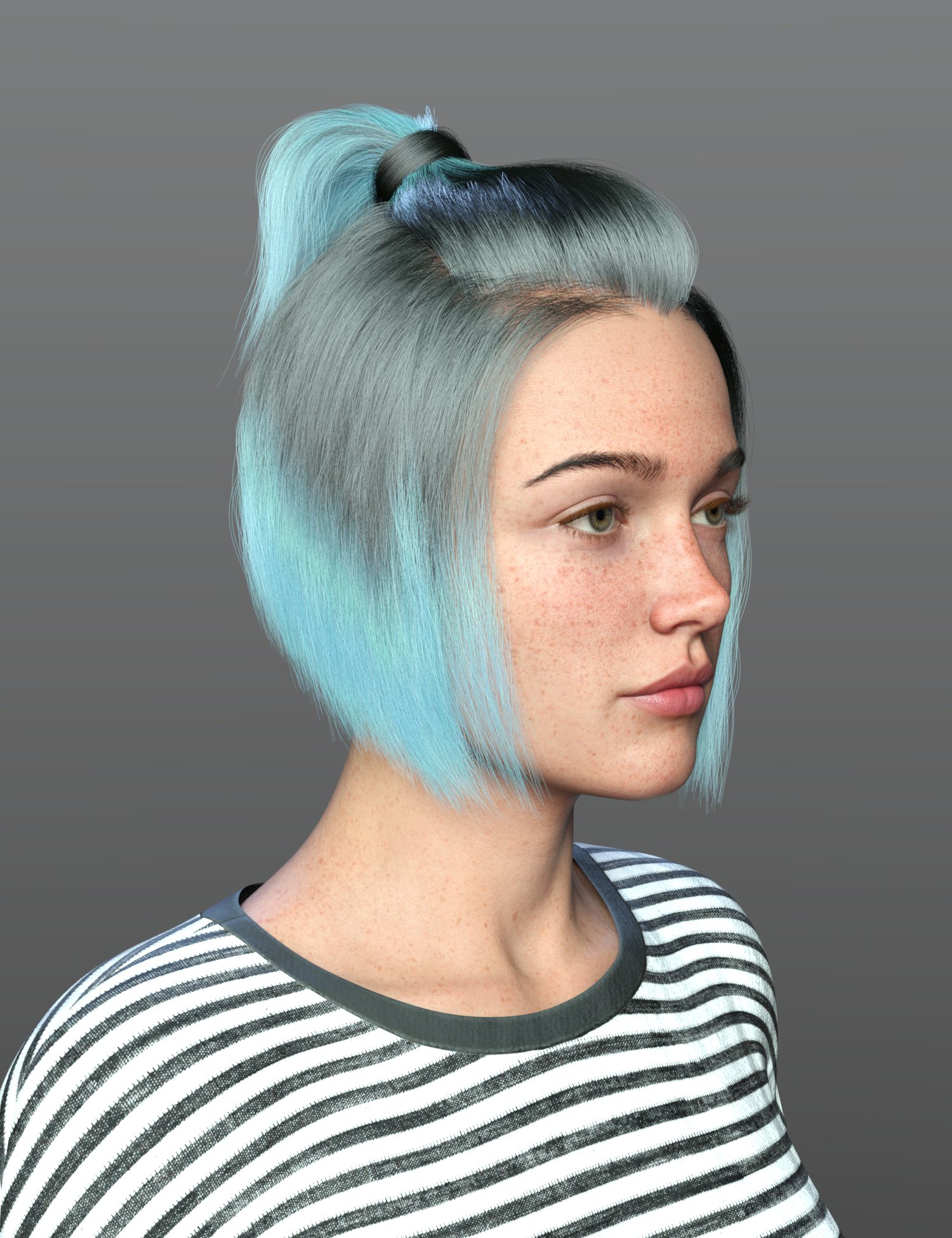 dForce SPR Elegant Hair for Genesis 9 | Daz 3D