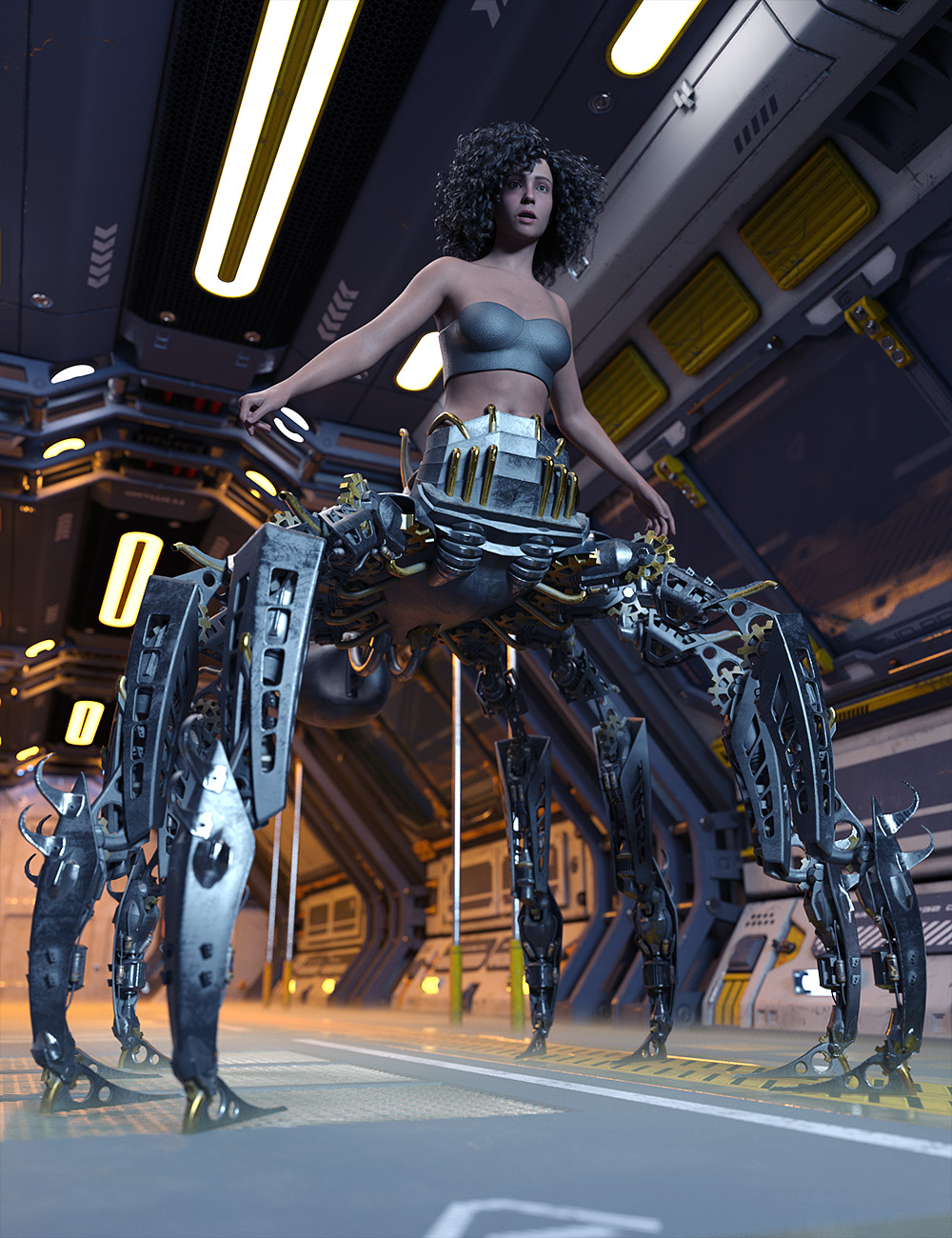 Spider Mech for Genesis 9 | Daz 3D