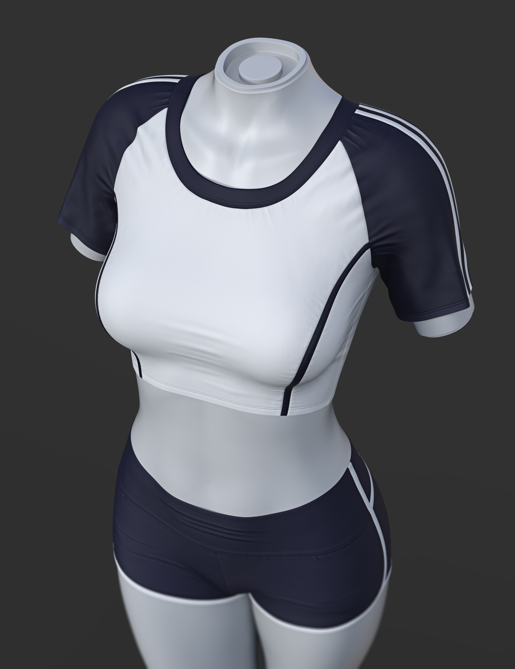 dForce SU Summer Gymnastics Suit for Genesis 9, 8.1, and 8 Female | Daz 3D