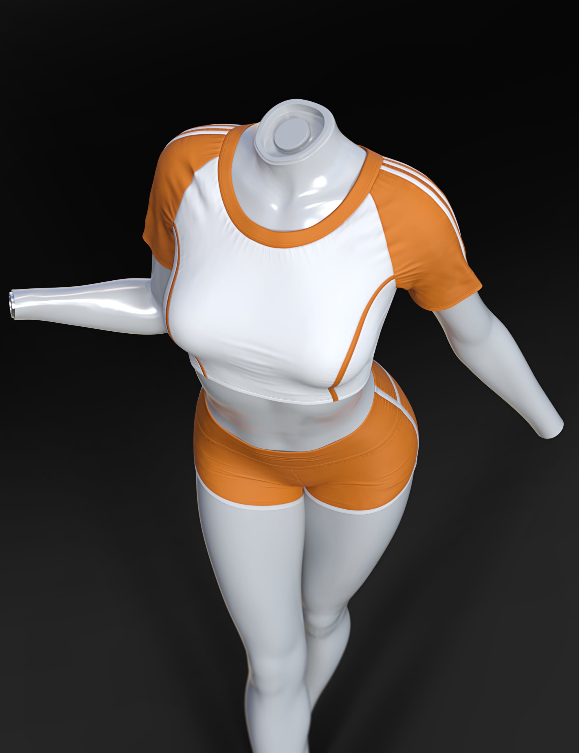 dForce SU Summer Gymnastics Suit for Genesis 9, 8.1, and 8 Female | Daz 3D