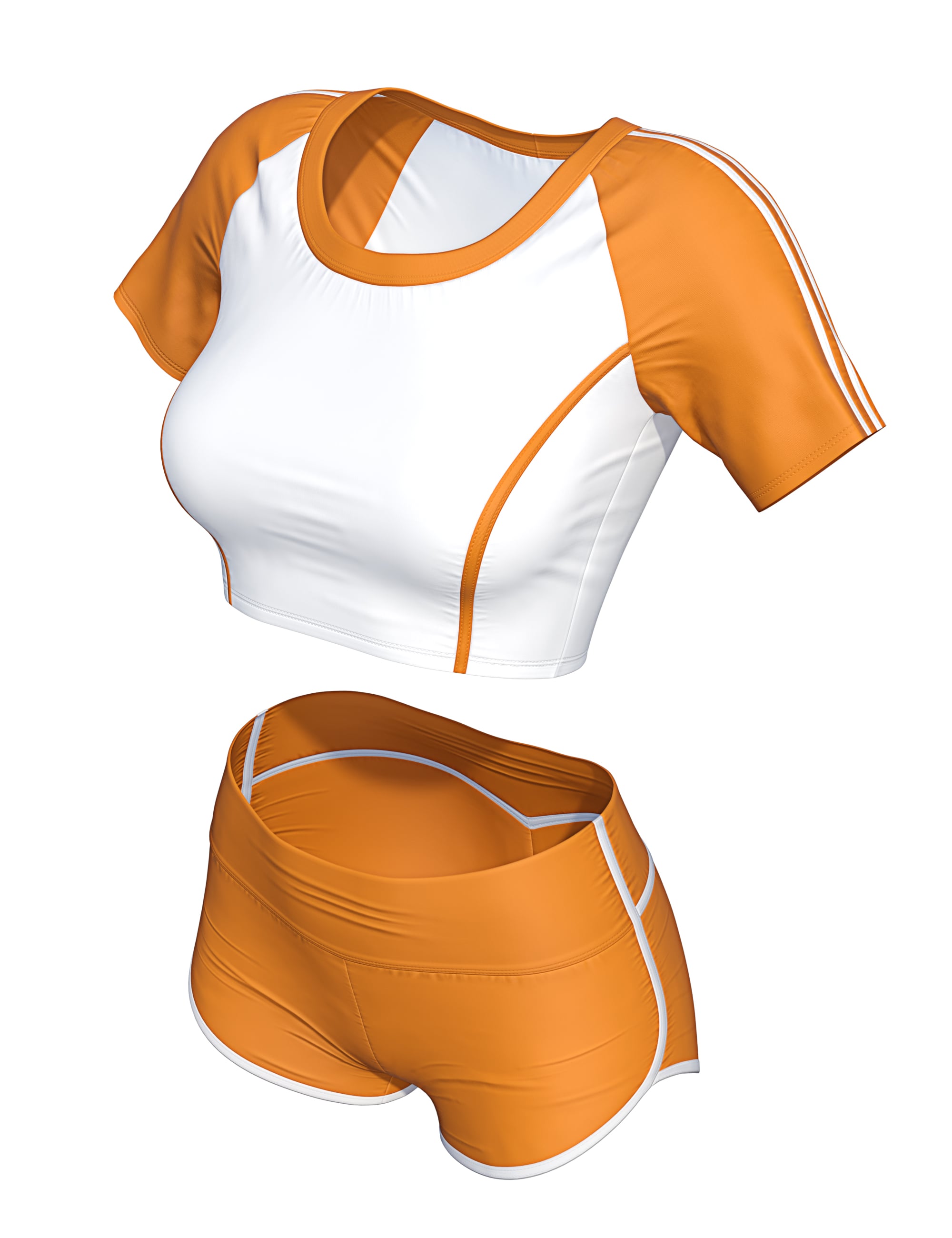 dForce SU Summer Gymnastics Suit for Genesis 9, 8.1, and 8 Female | Daz 3D