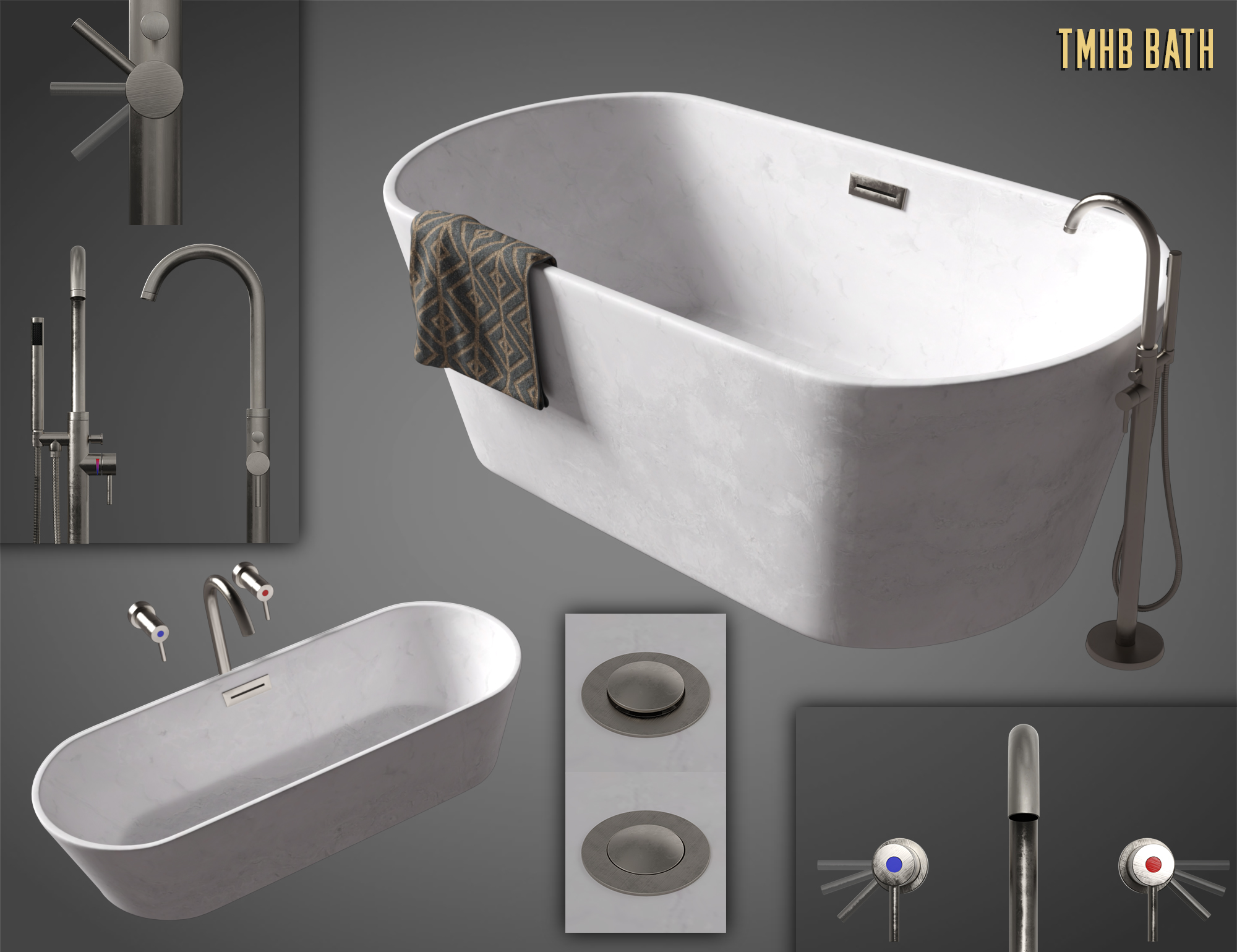 The Minimalist Home Bathroom | Daz 3D