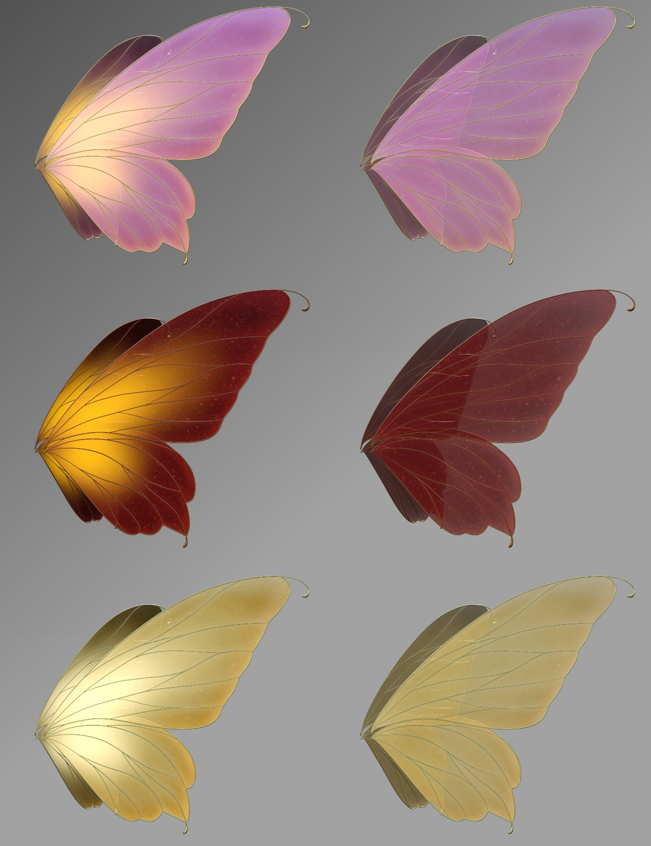 Aethereal Fairy Wings for Genesis 9 and 8 | Daz 3D