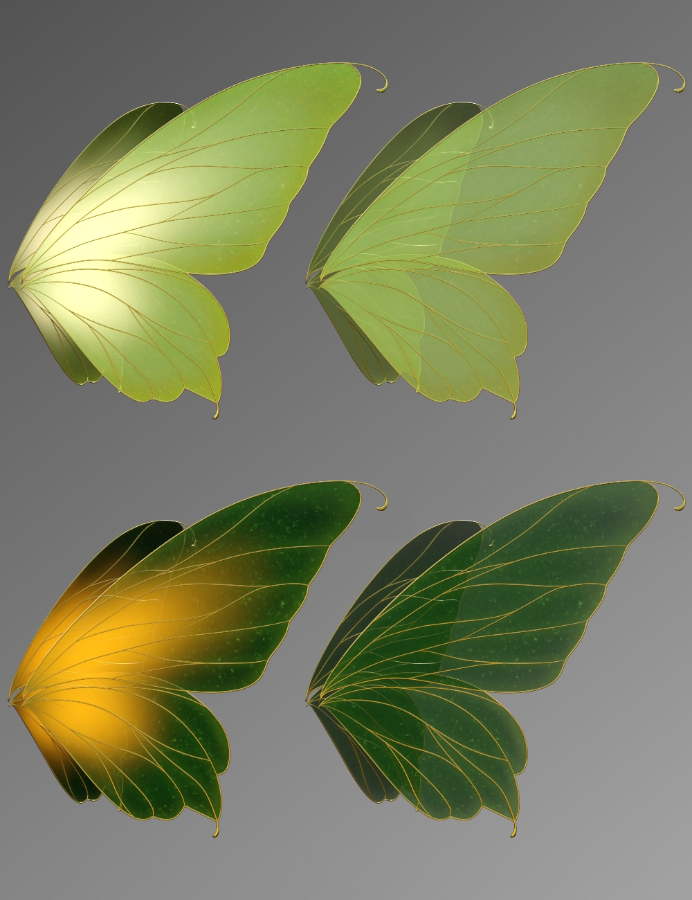 Aethereal Fairy Wings for Genesis 9 and 8 | Daz 3D