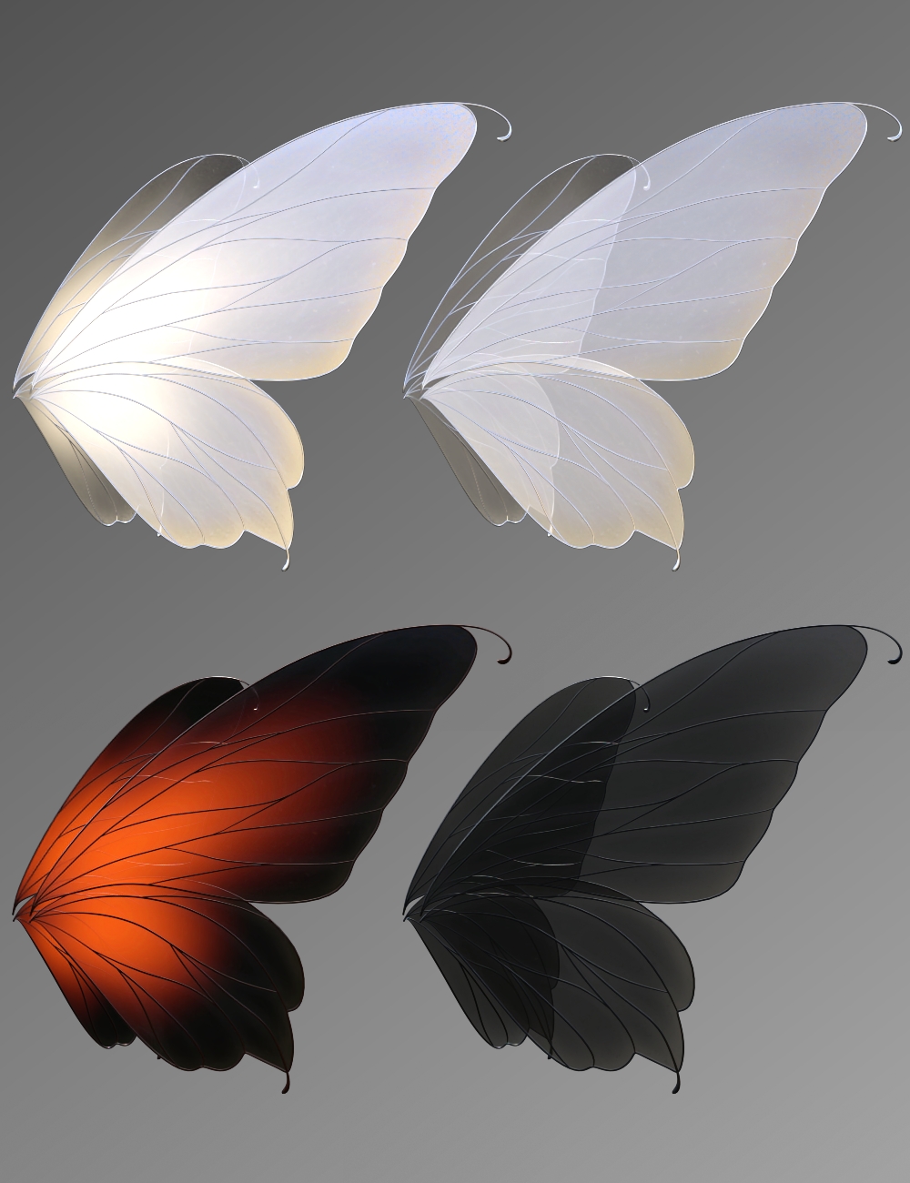 Aethereal Fairy Wings for Genesis 9 and 8 | Daz 3D