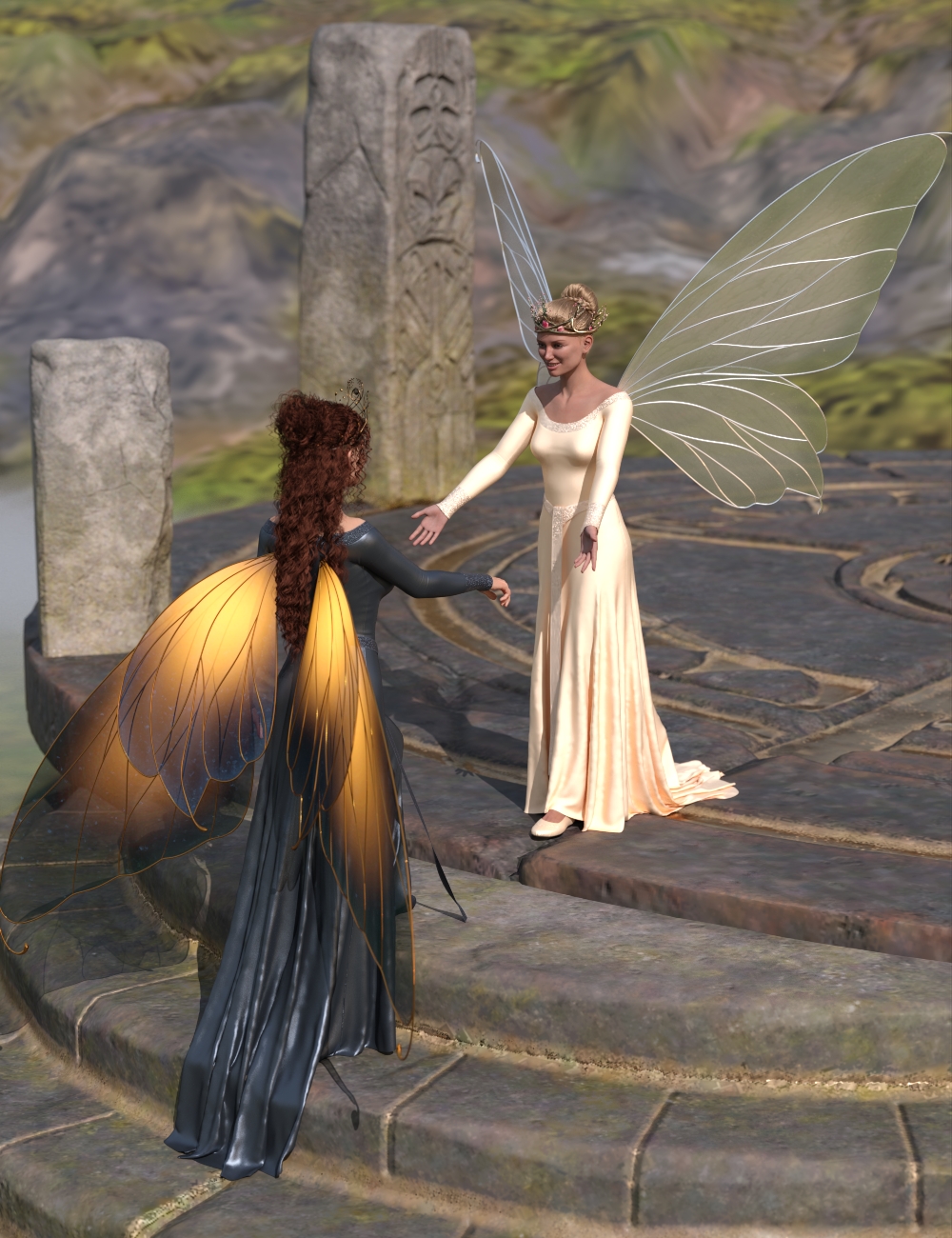 Aethereal Fairy Wings for Genesis 9 and 8 | Daz 3D
