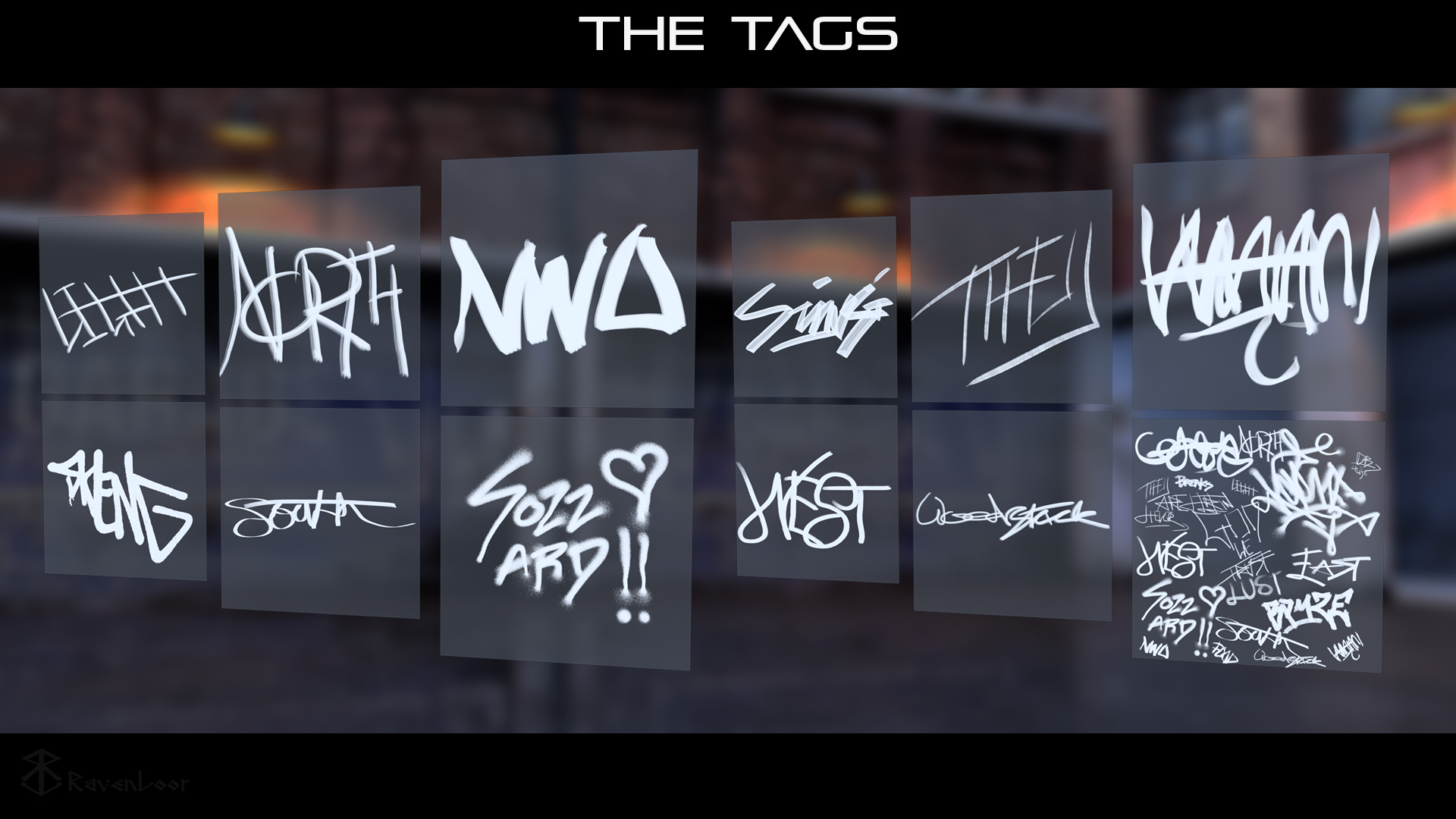 RL Graffiti Tags 2 | Daz 3D