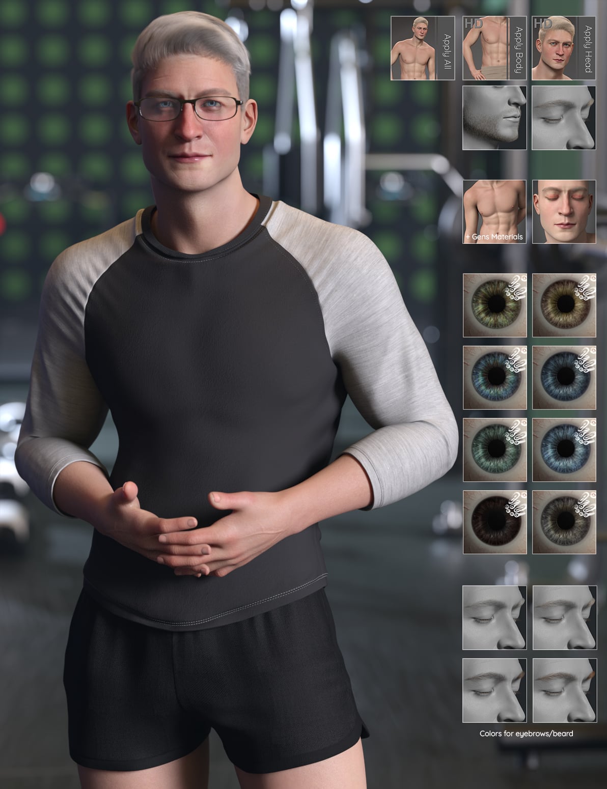 CGI Emerson Character and Hair for Genesis 9 | Daz 3D