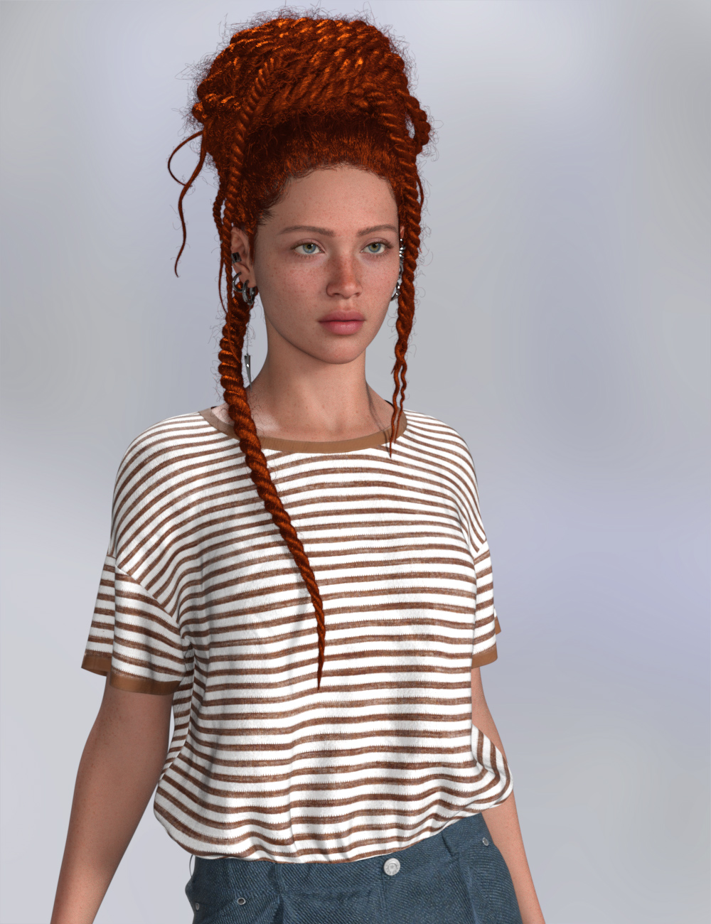 Twists Bun for Genesis 9 | Daz 3D