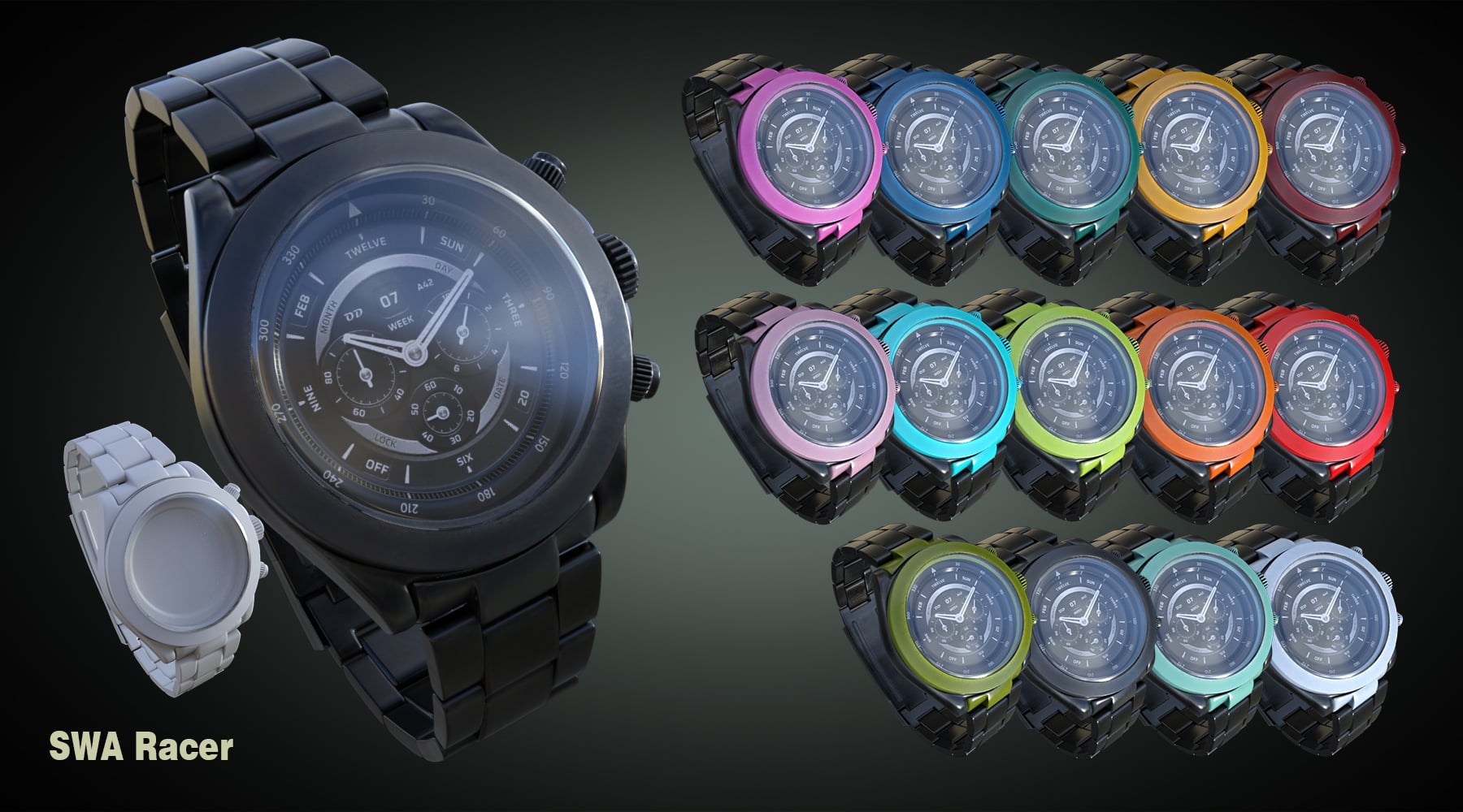 B.E.T.T.Y. Smart Watches for Genesis 9 | Daz 3D