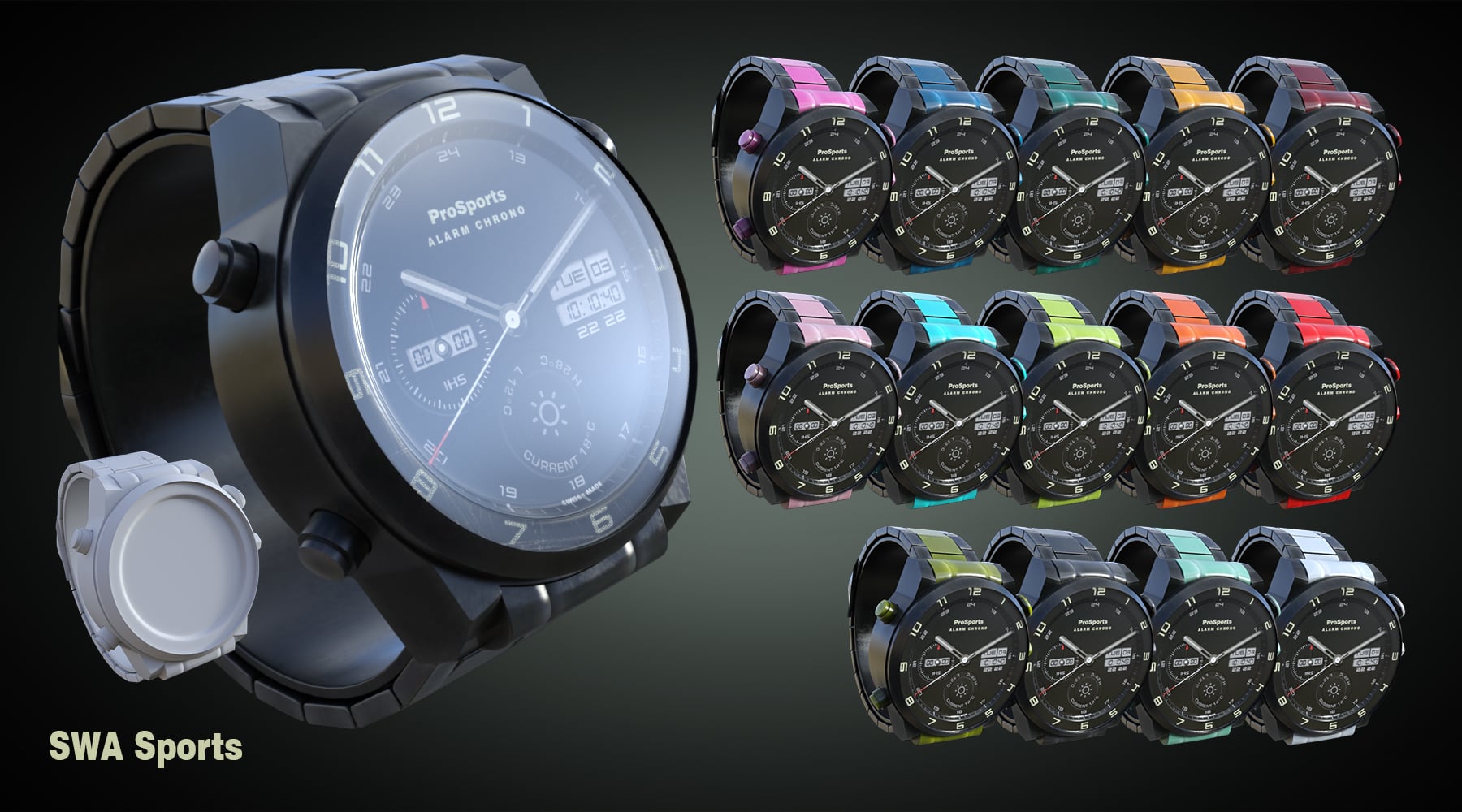 B.E.T.T.Y. Smart Watches for Genesis 9 | Daz 3D