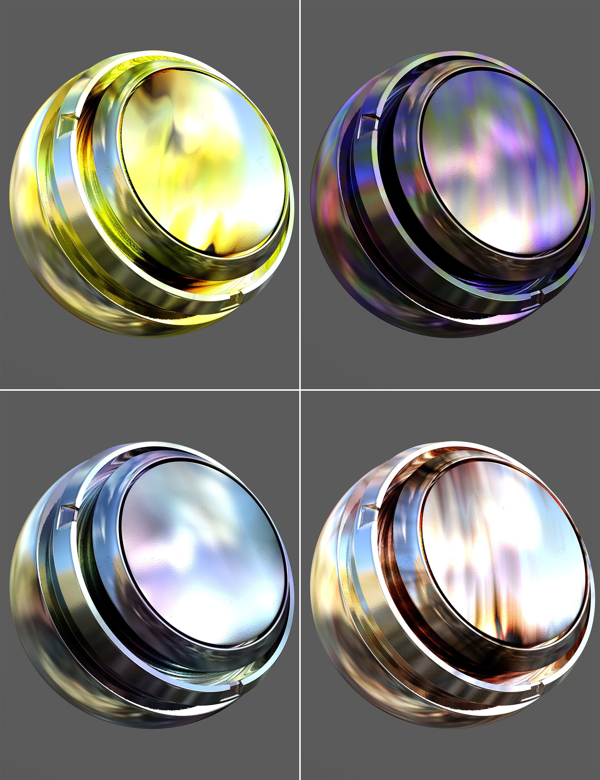 FaeFerro Metal Iray Shaders | Daz 3D