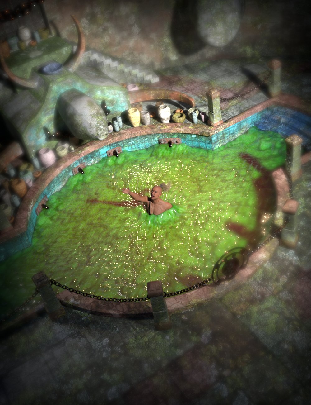 MASY dForce Slime Pit | Daz 3D