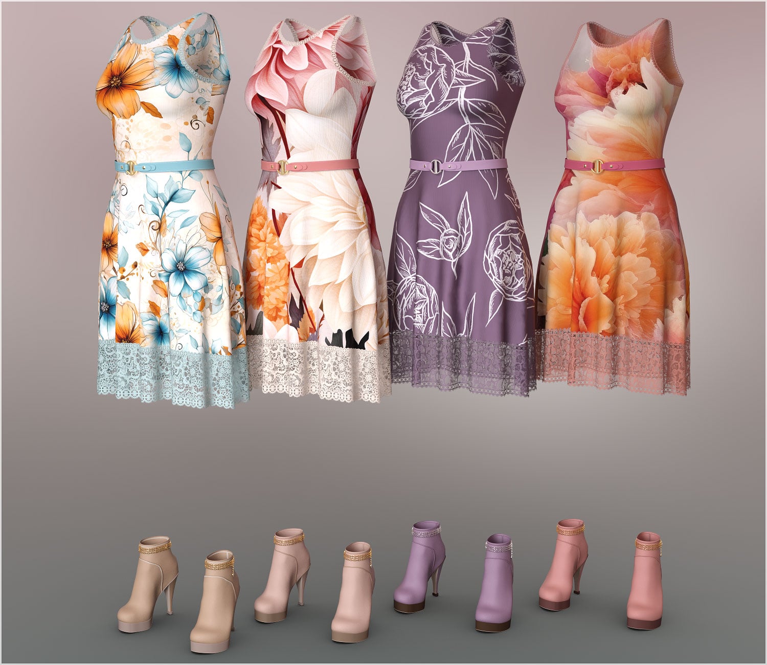 dForce Eden Outfit for Genesis 9 | Daz 3D