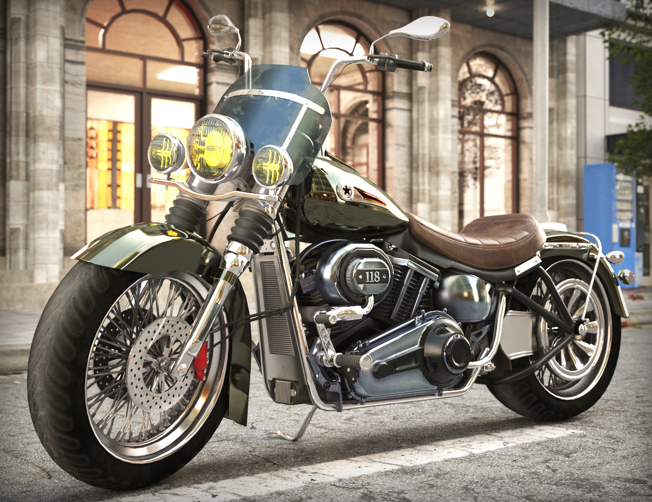 XI Dark Classic Motorcycle | Daz 3D