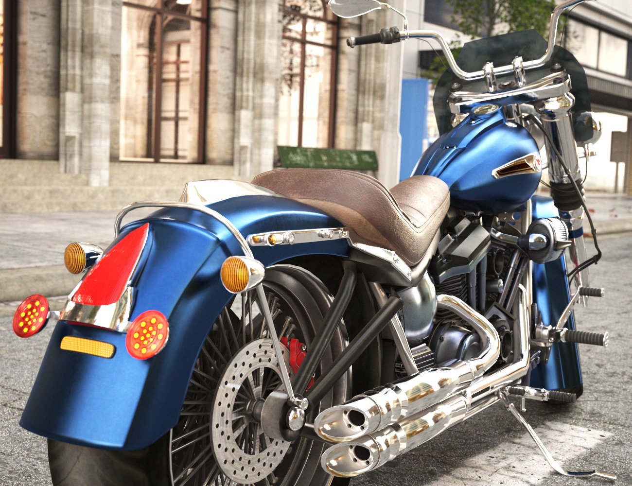 XI Dark Classic Motorcycle | Daz 3D