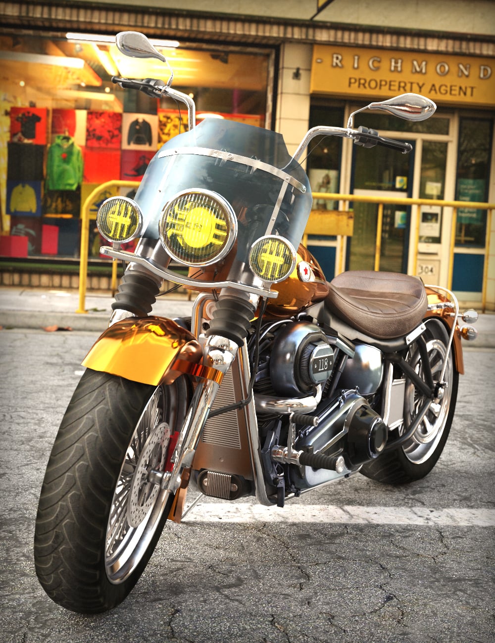XI Dark Classic Motorcycle | Daz 3D