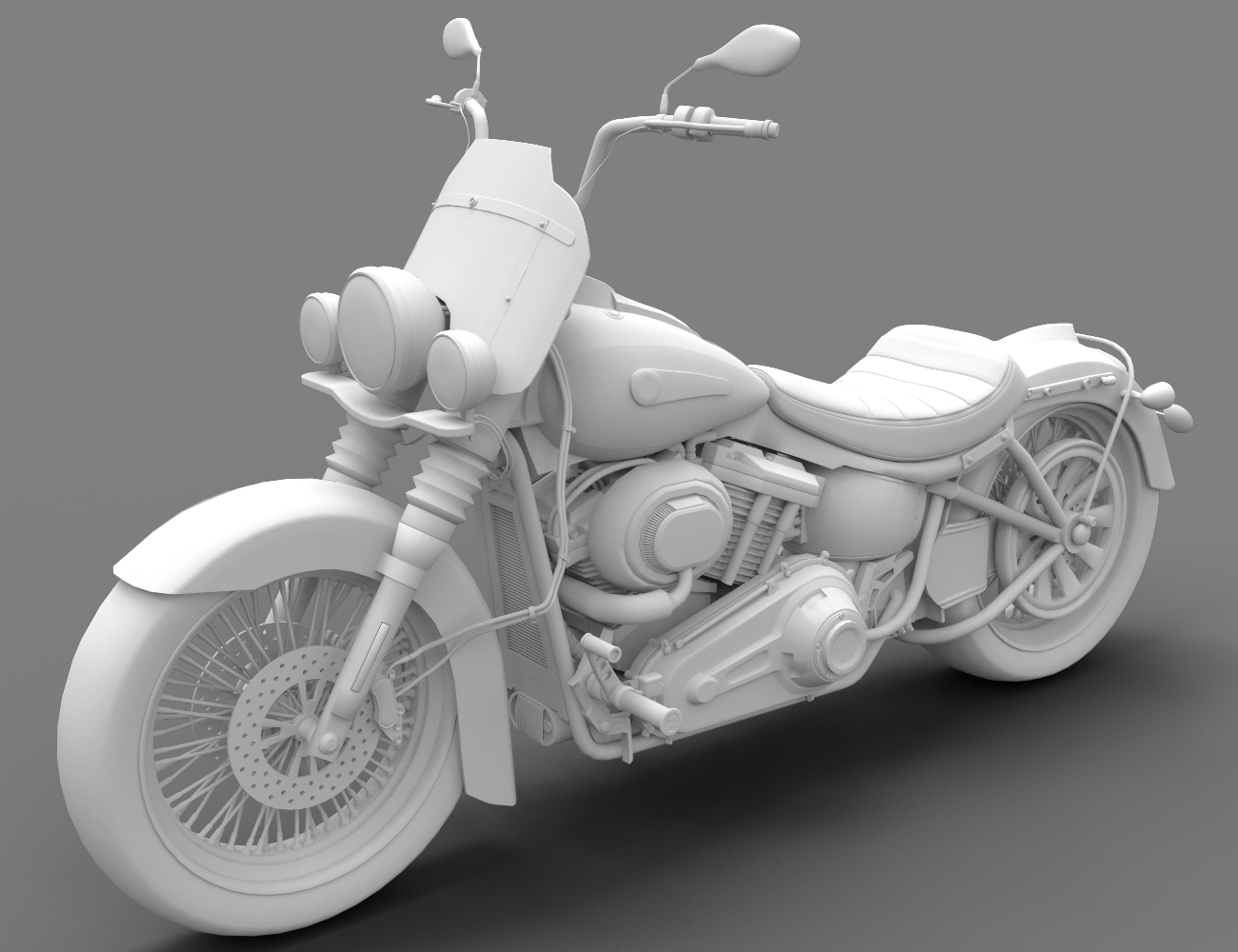 XI Dark Classic Motorcycle | Daz 3D