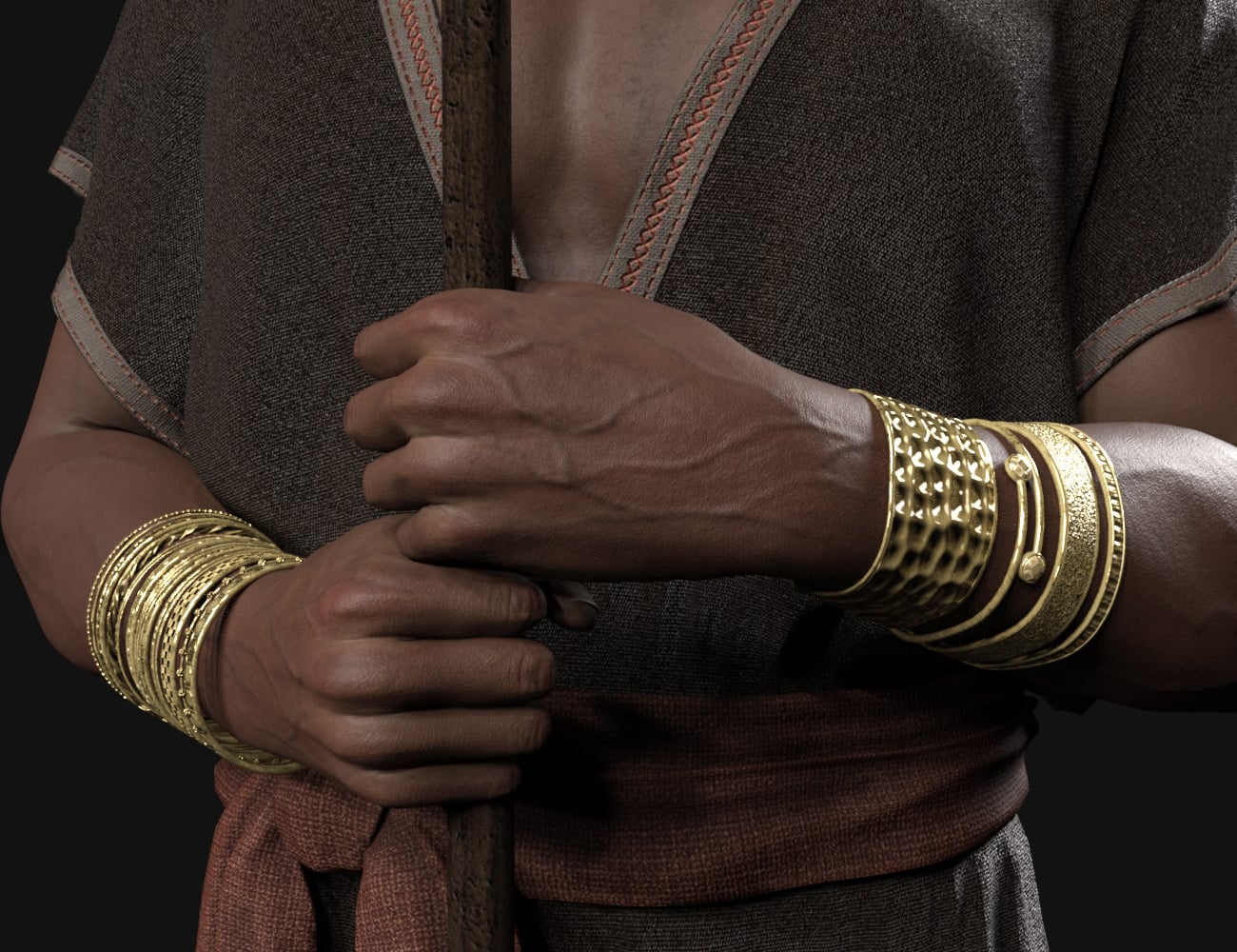 Stacked Bangles for Genesis 9 | Daz 3D