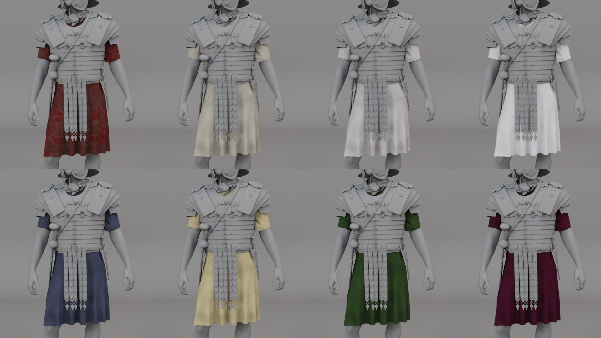Roman Legionary Outfit Texture Add-on | Daz 3D