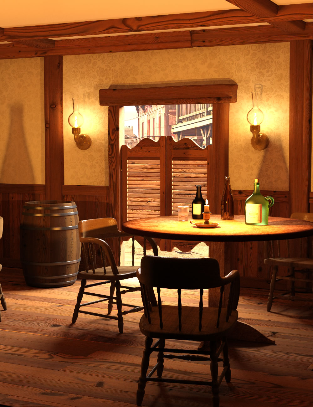 Mini Scenes Saloon | Daz 3D