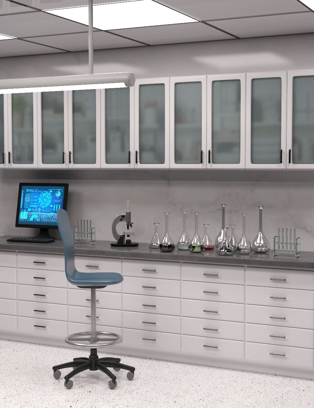 Mini Scenes Science Lab | Daz 3D
