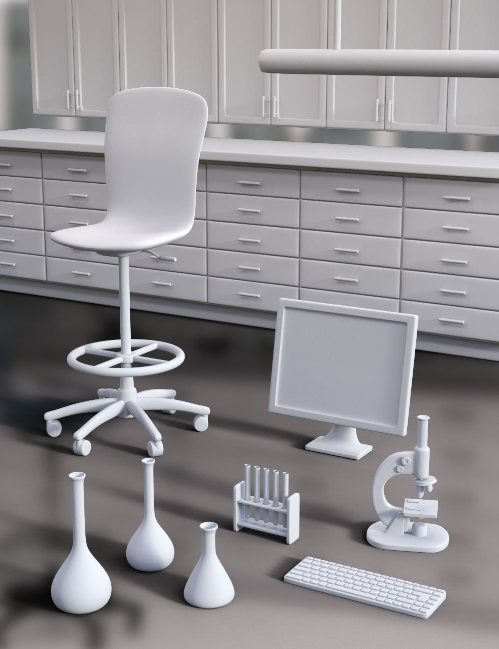 Mini Scenes Science Lab | Daz 3D