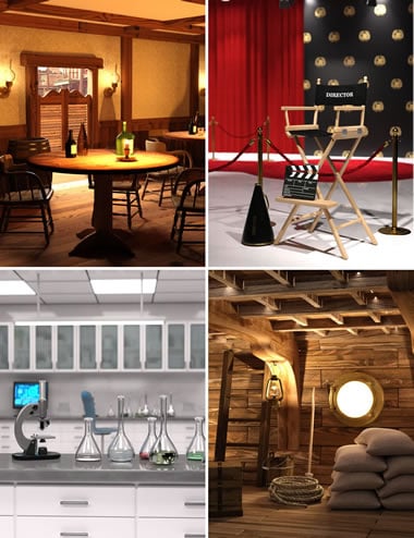 Mini Scenes Bundle | Daz 3D