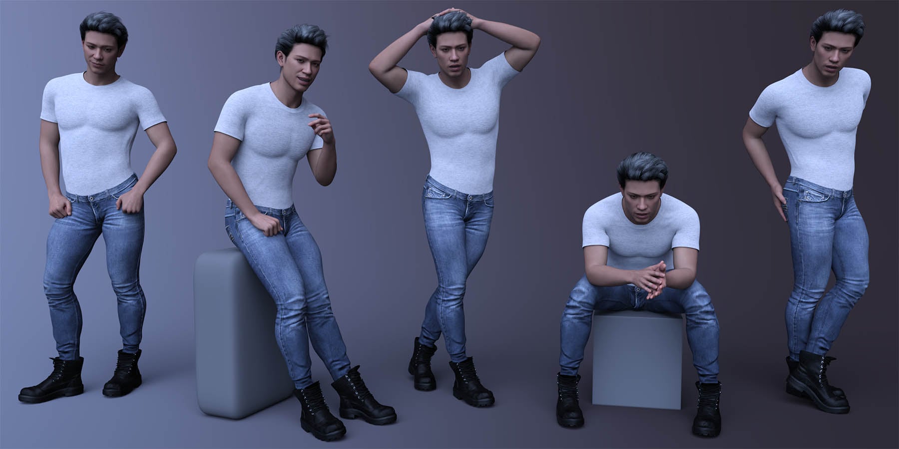 CDI Cool Poses for Genesis 9 Masculine | Daz 3D