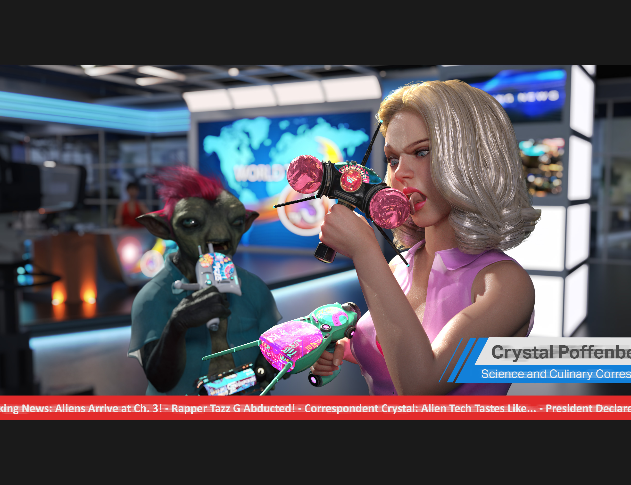 Punkish Alien Scanner Collection | Daz 3D