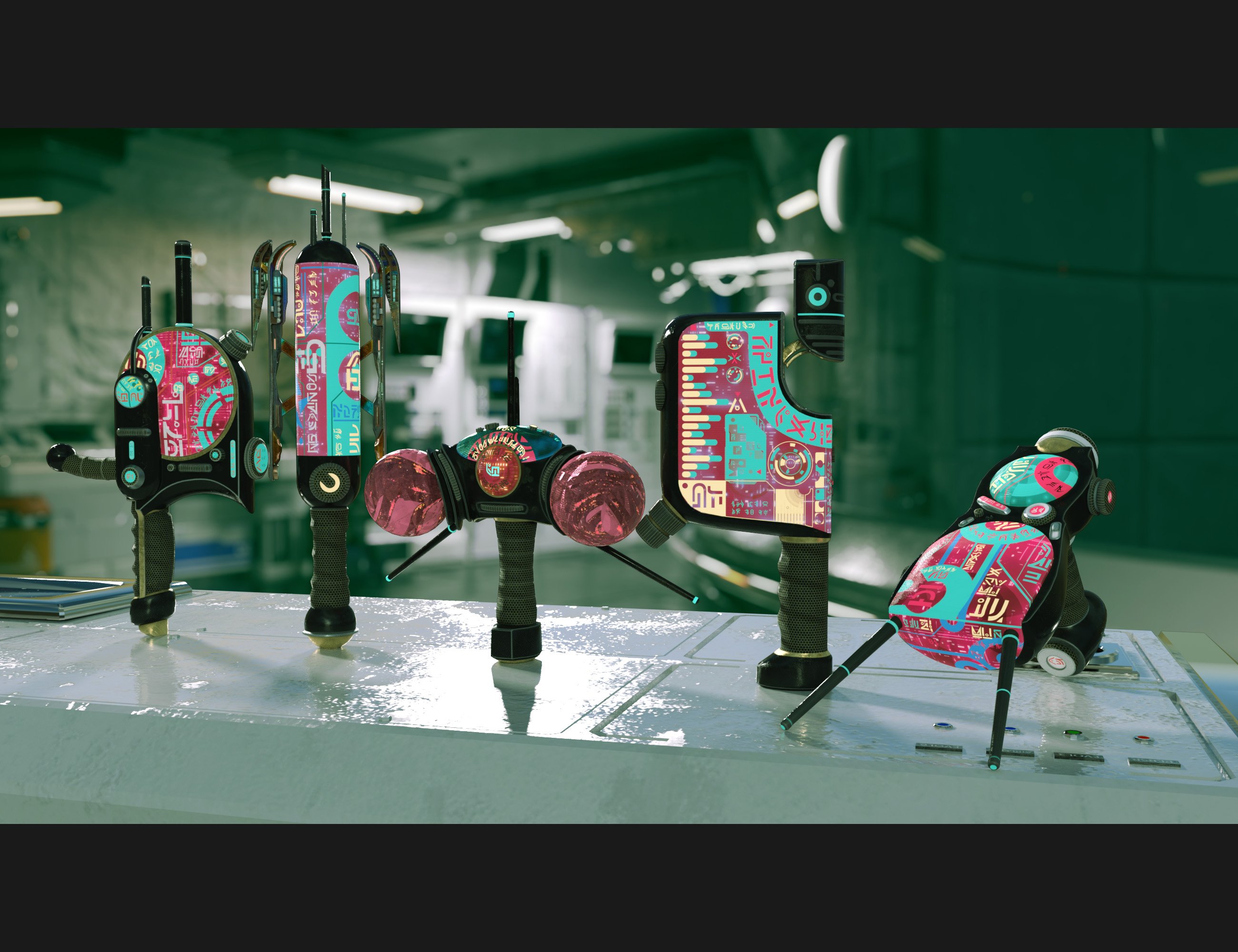 Punkish Alien Scanner Collection | Daz 3D