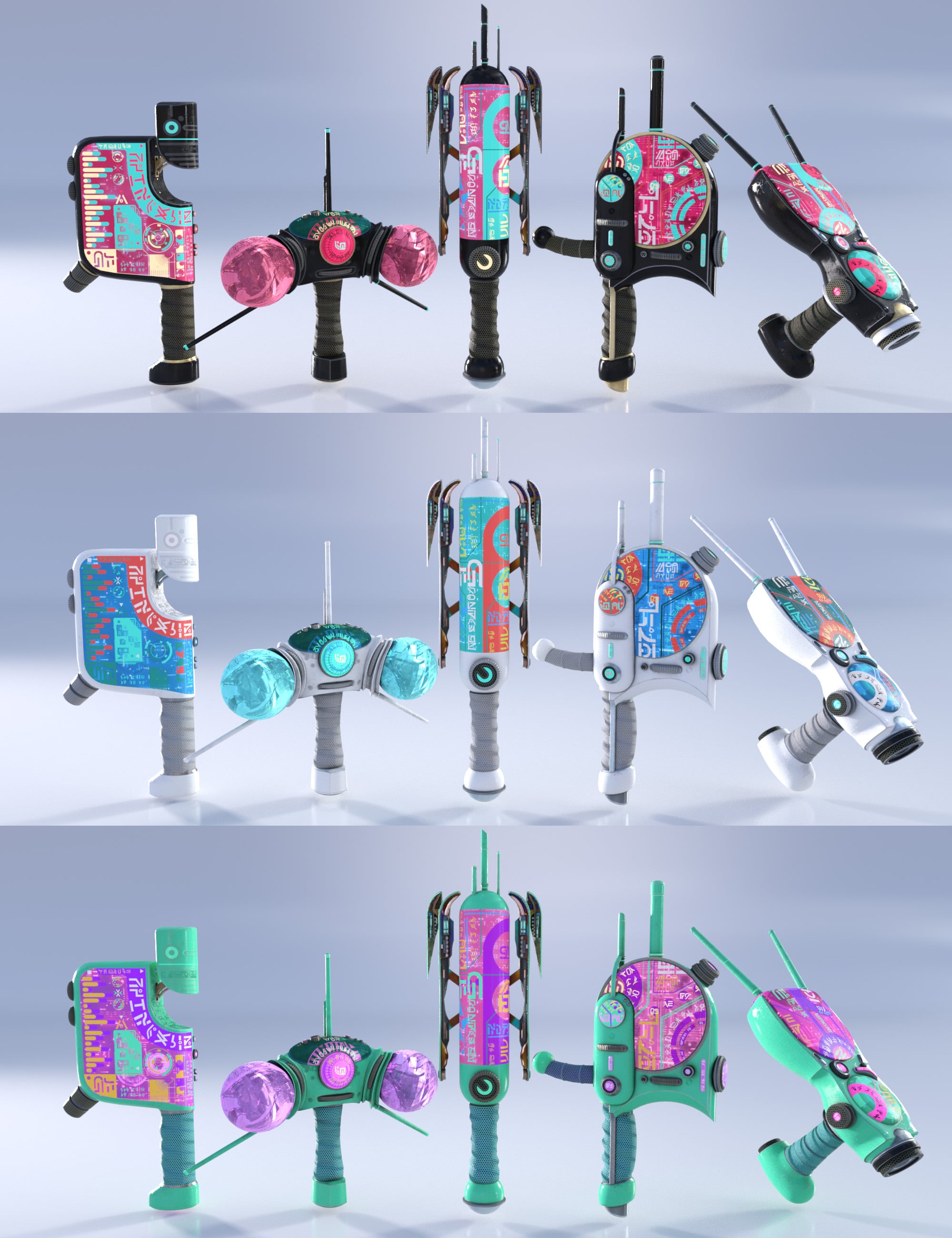 Punkish Alien Scanner Collection | Daz 3D