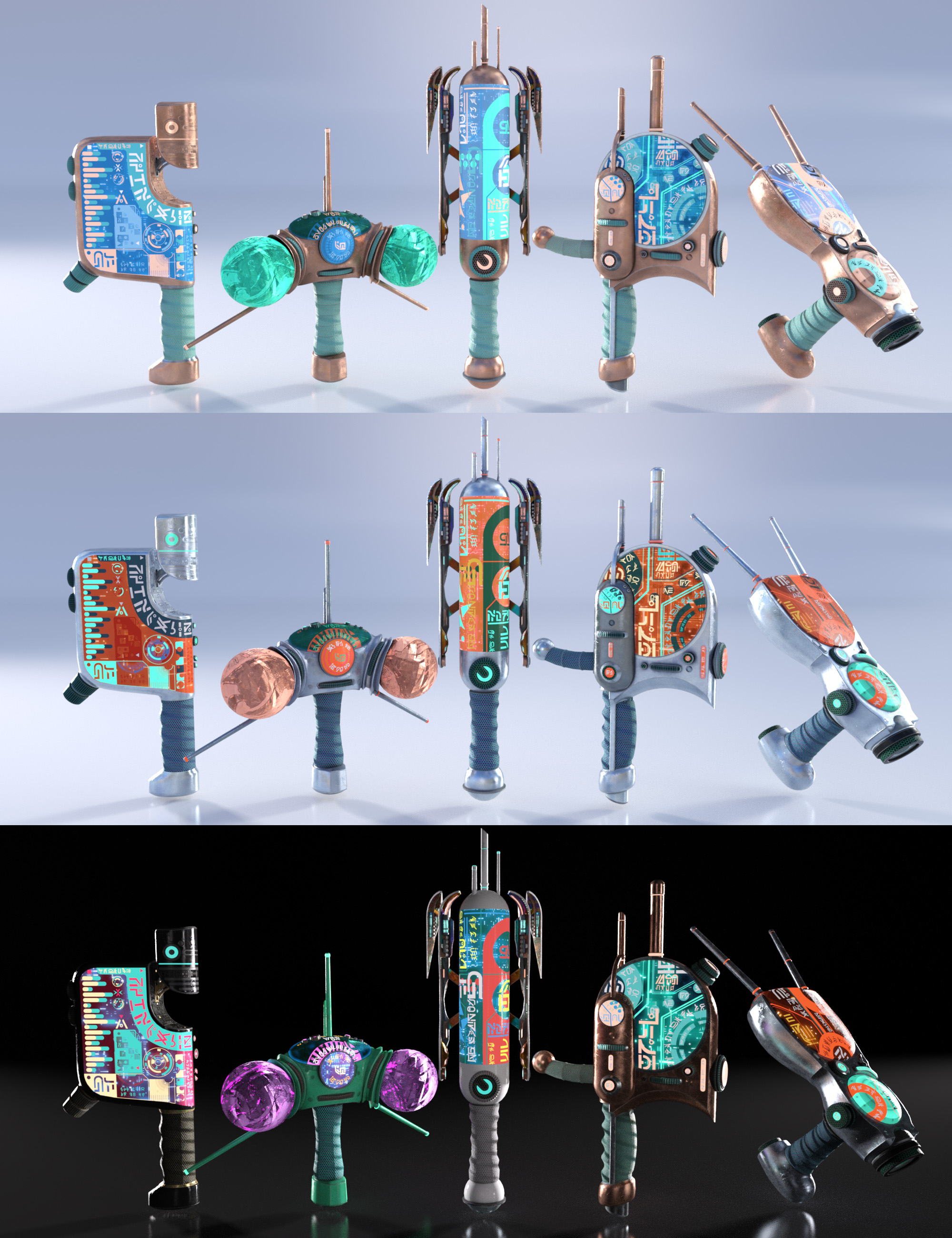 Punkish Alien Scanner Collection | Daz 3D