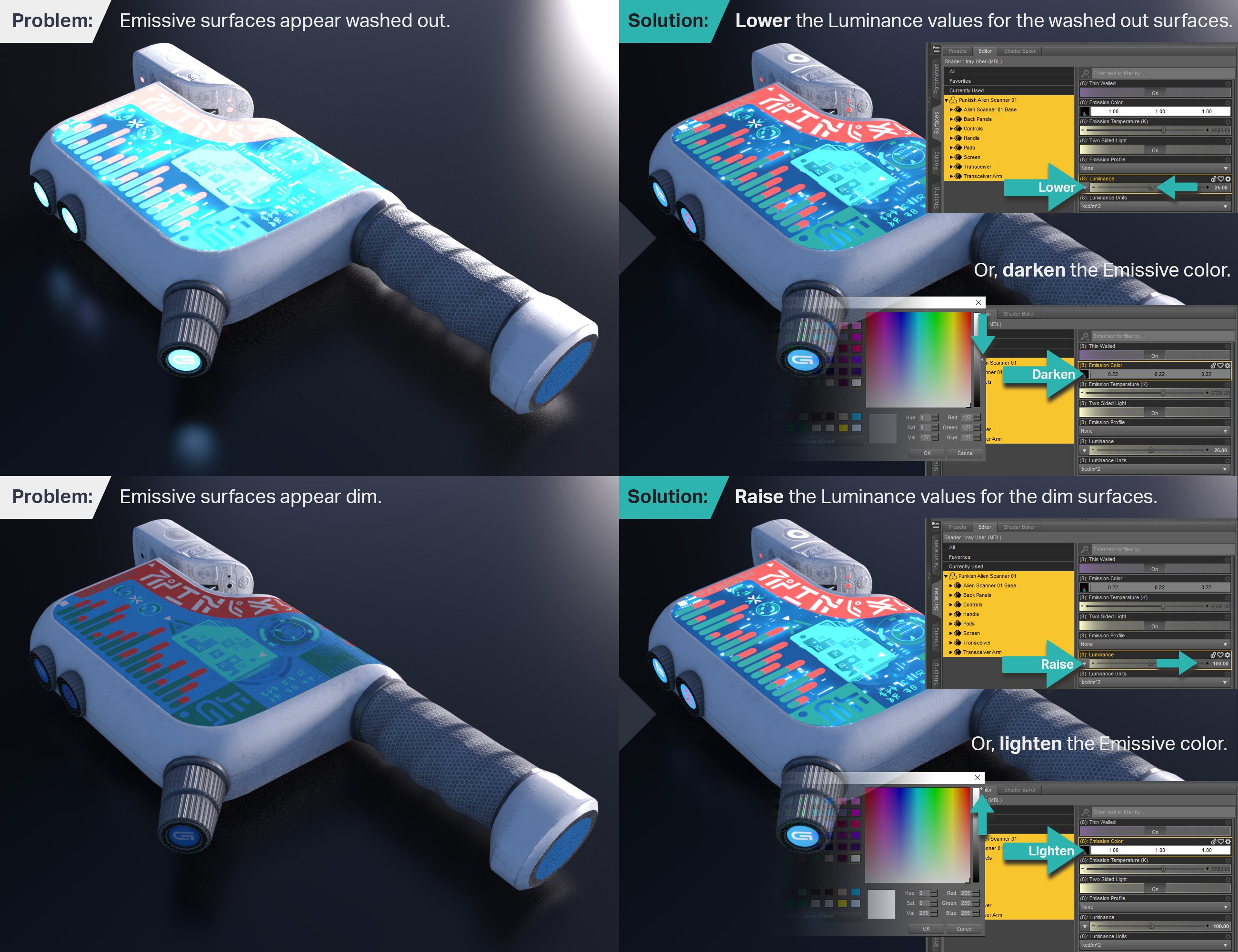 Punkish Alien Scanner Collection | Daz 3D