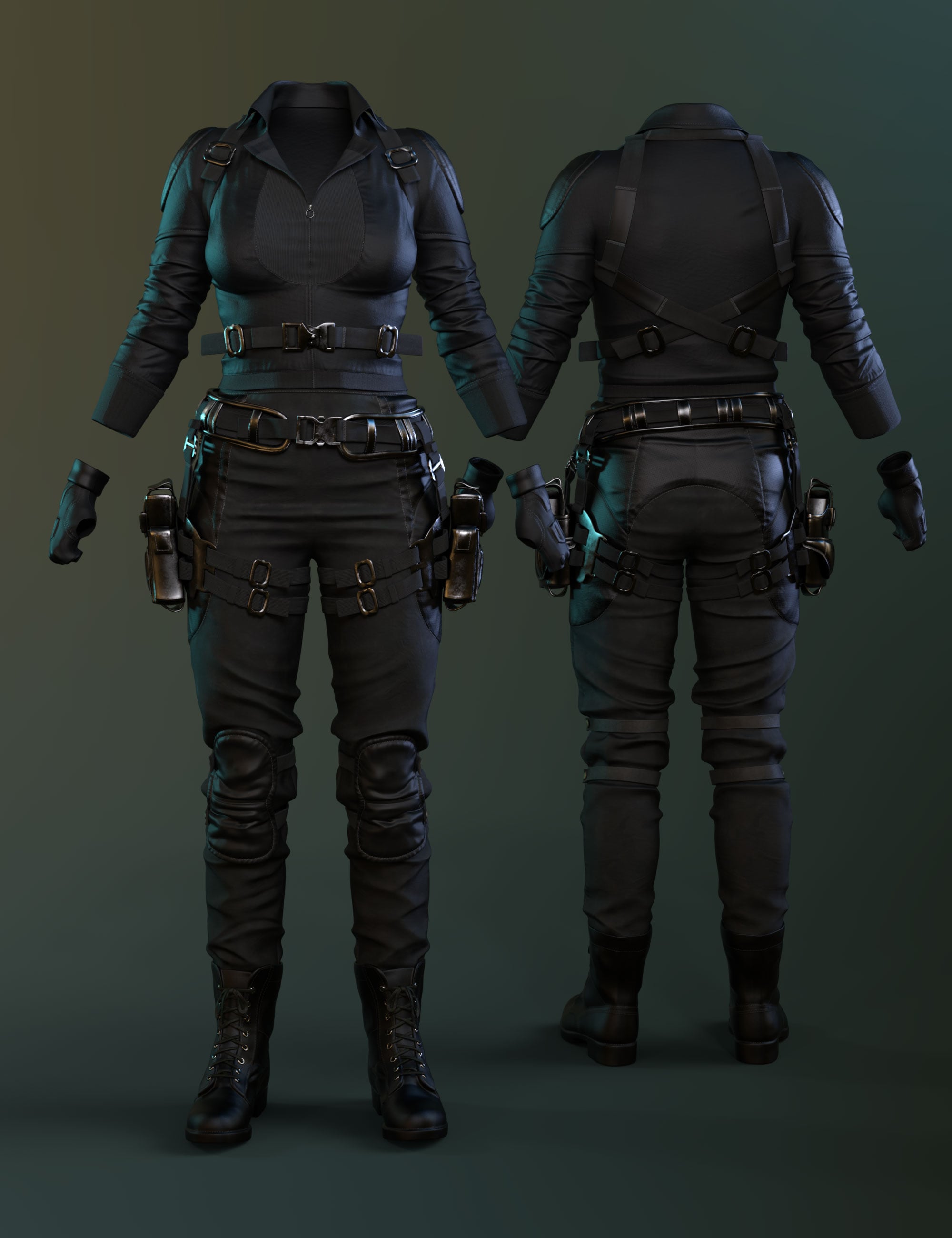 Recon Outfit Textures Add-On | Daz 3D