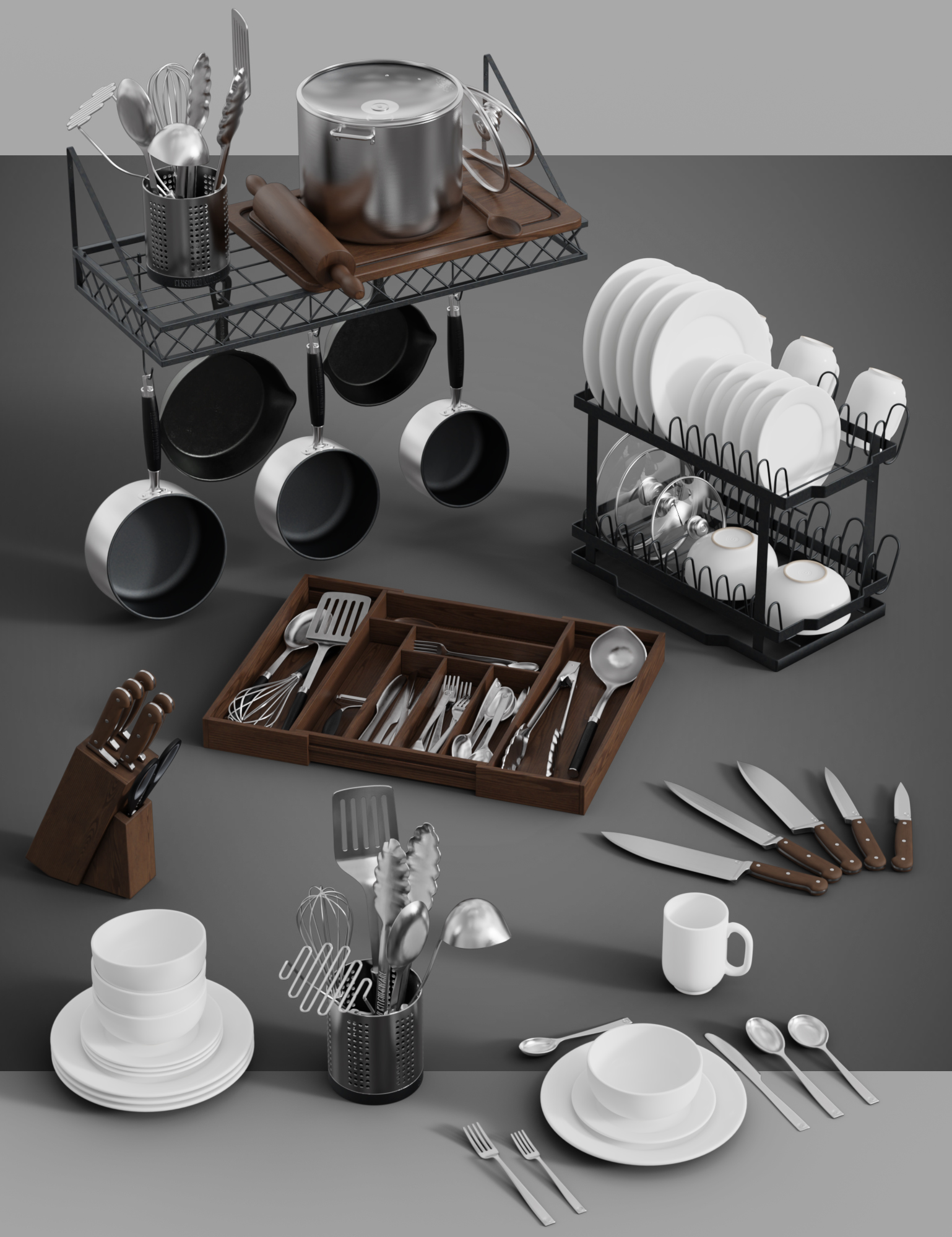 Dream Kitchenware Collection | Daz 3D