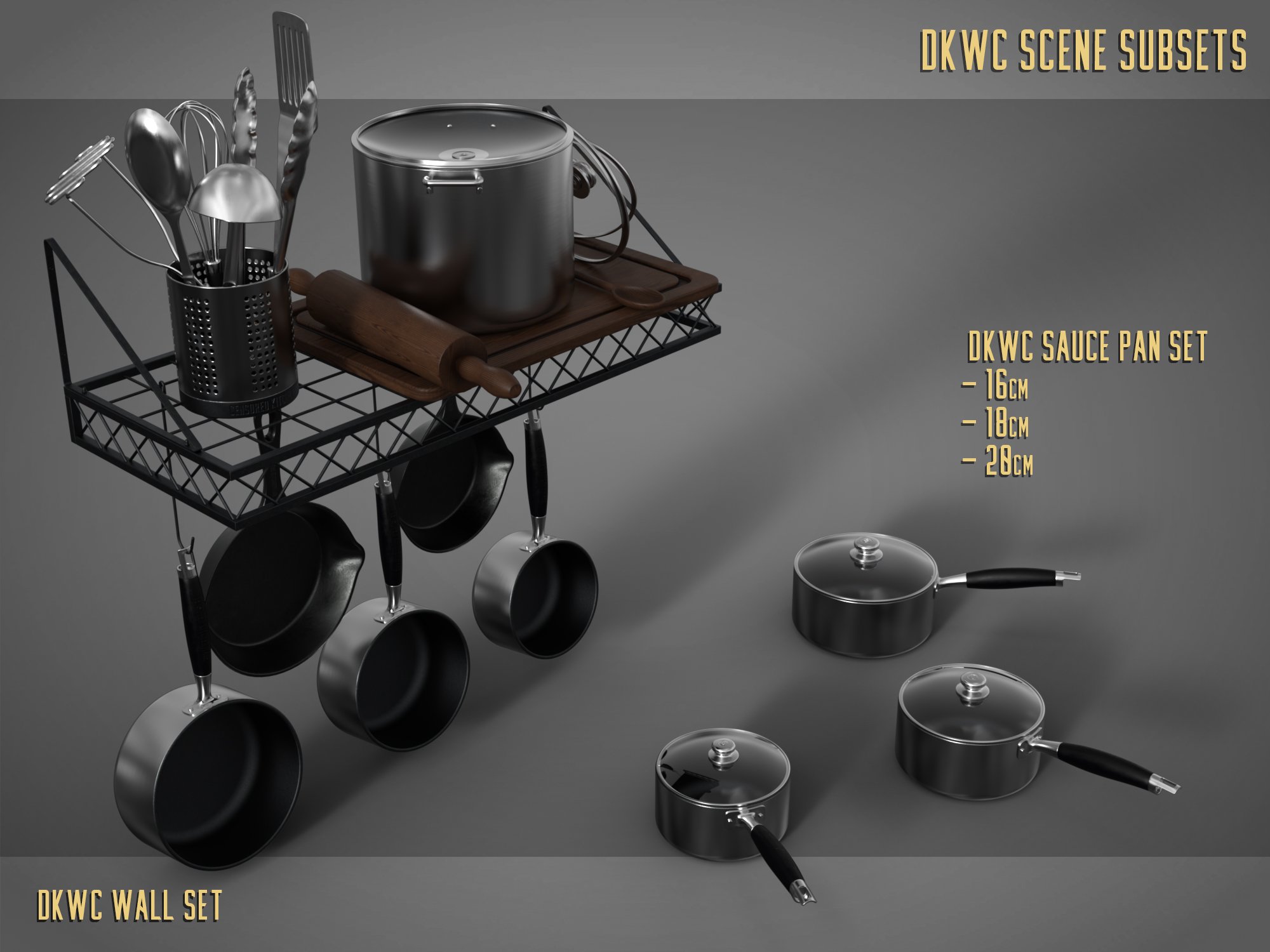 Dream Kitchenware Collection | Daz 3D