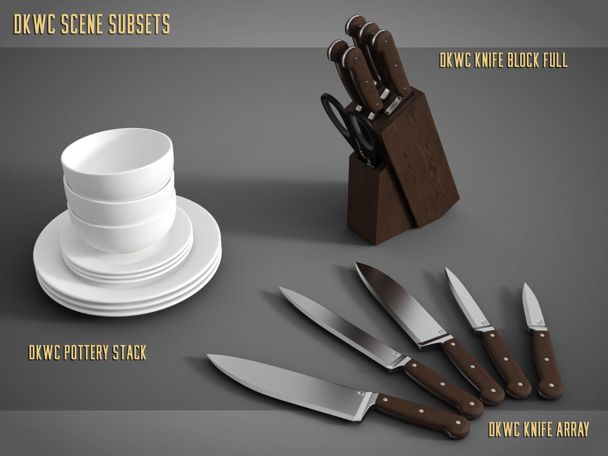 Dream Kitchenware Collection | Daz 3D