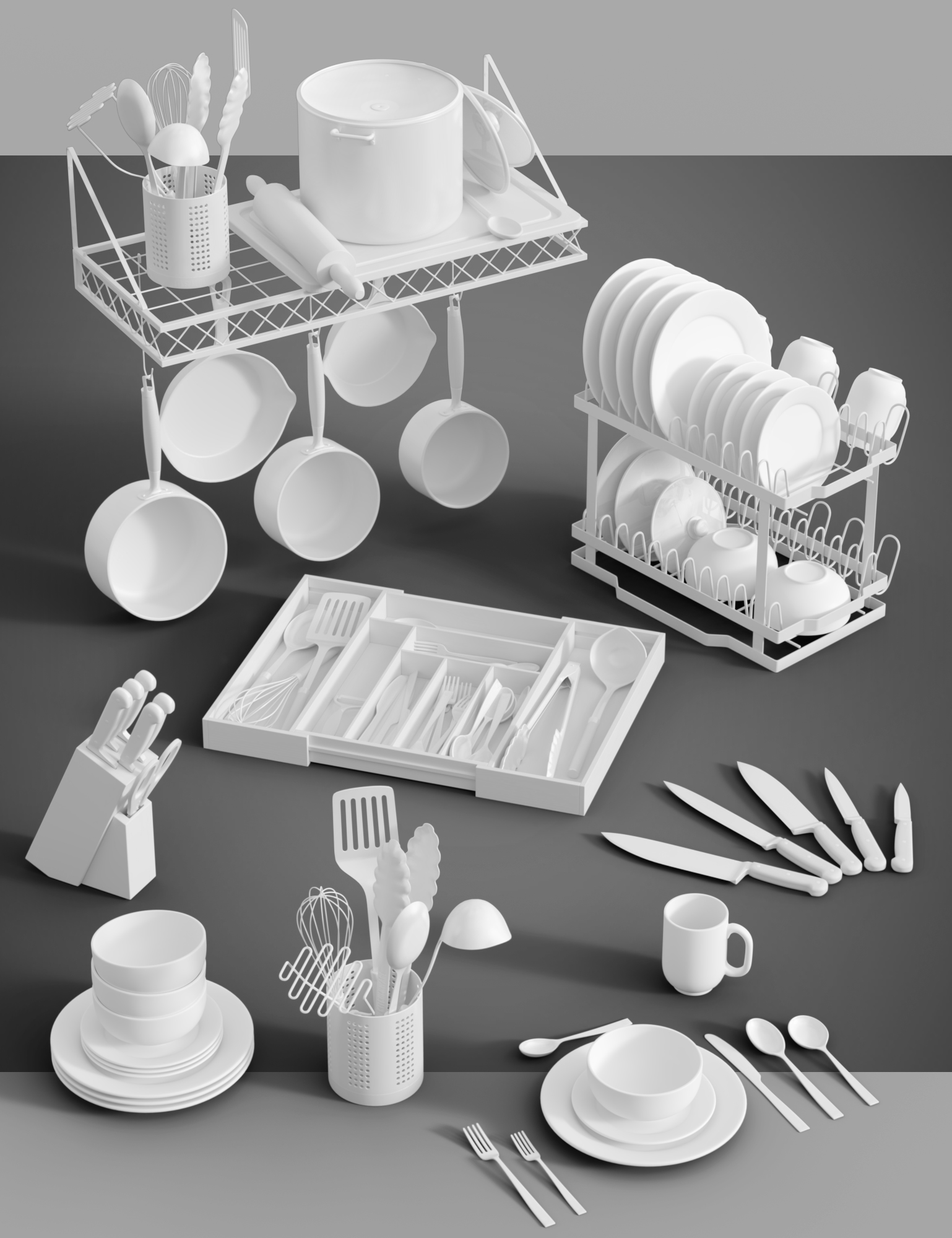 Dream Kitchenware Collection | Daz 3D