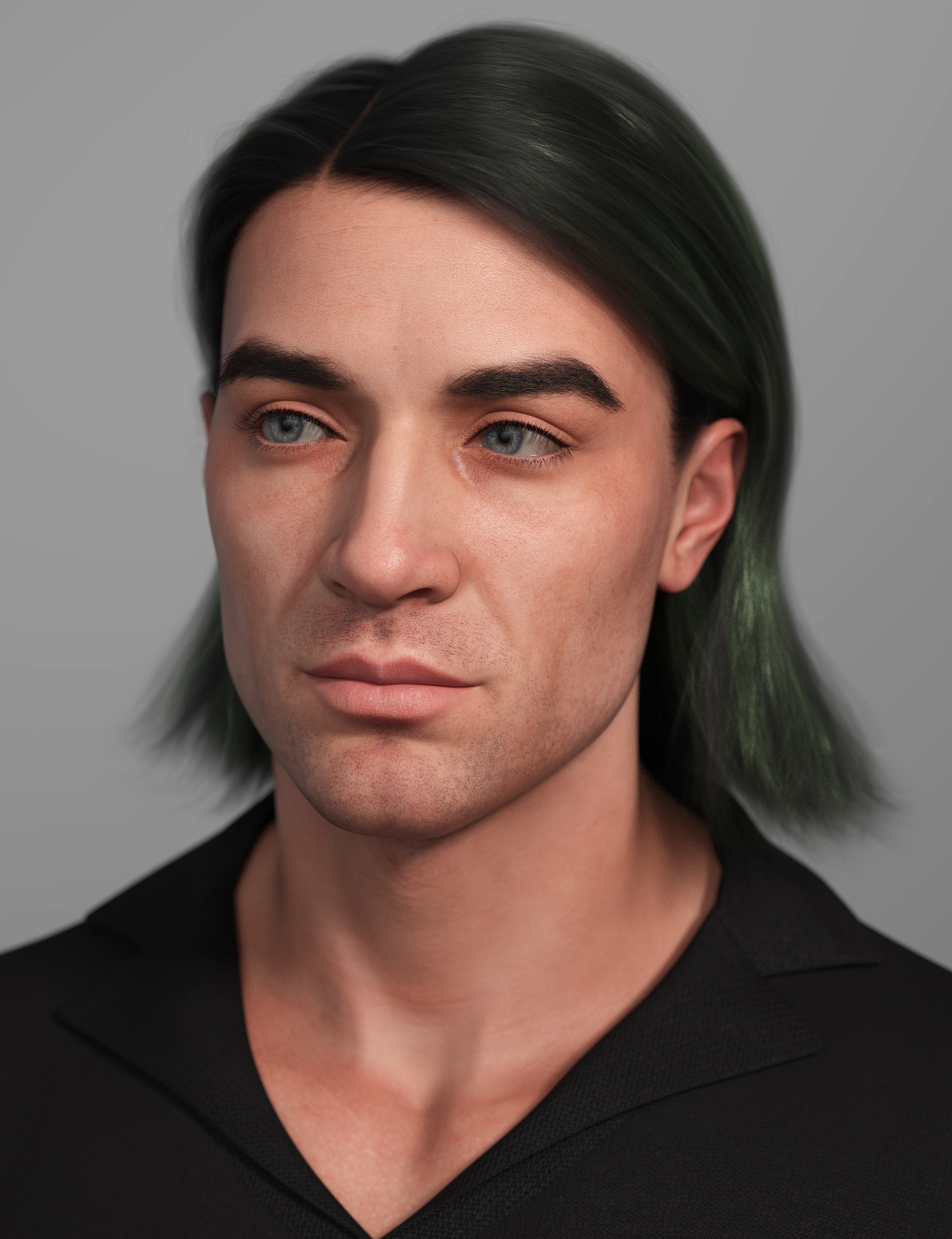 Chin Length Slick Style Hair Color Expansion | Daz 3D