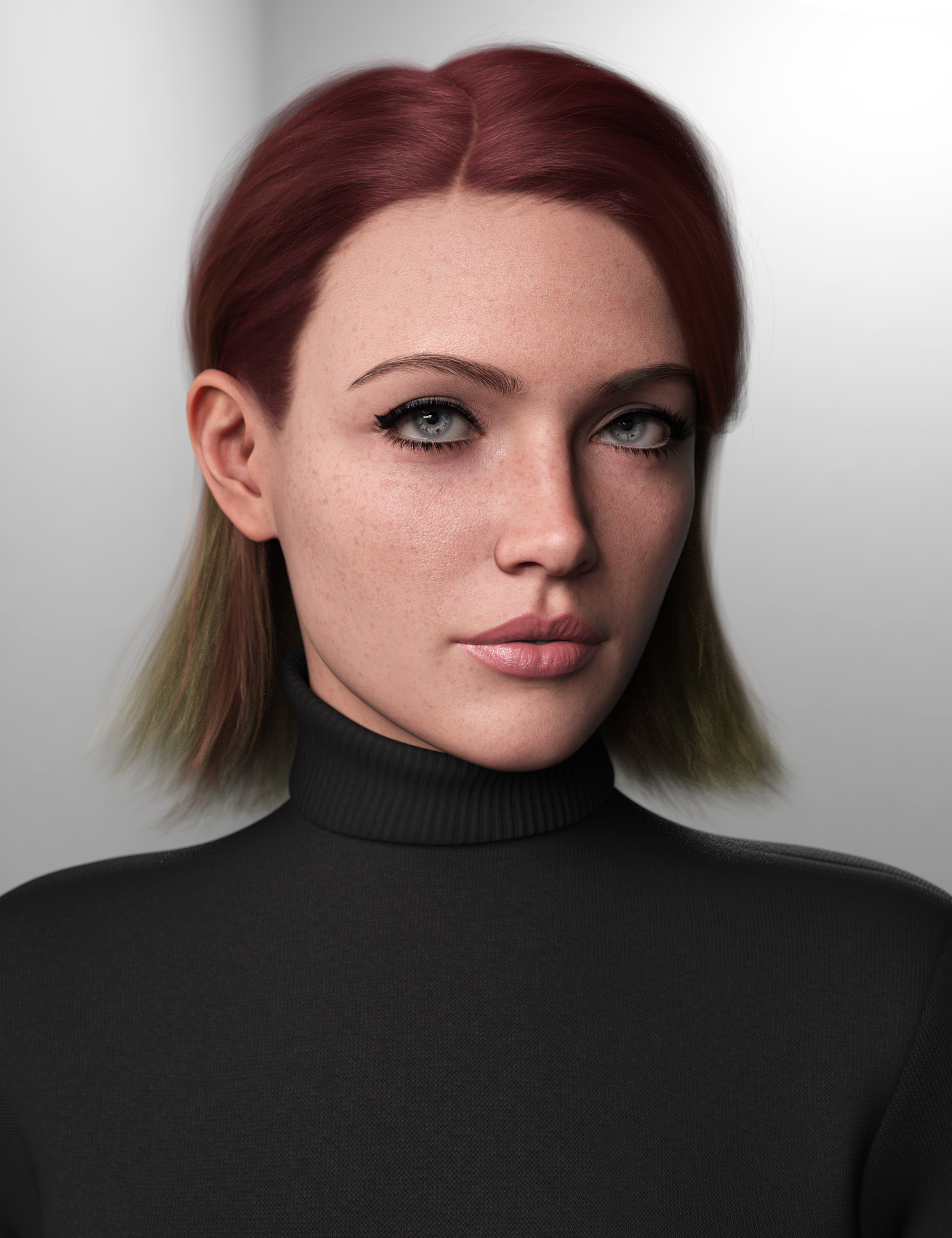 Chin Length Slick Style Hair Color Expansion | Daz 3D