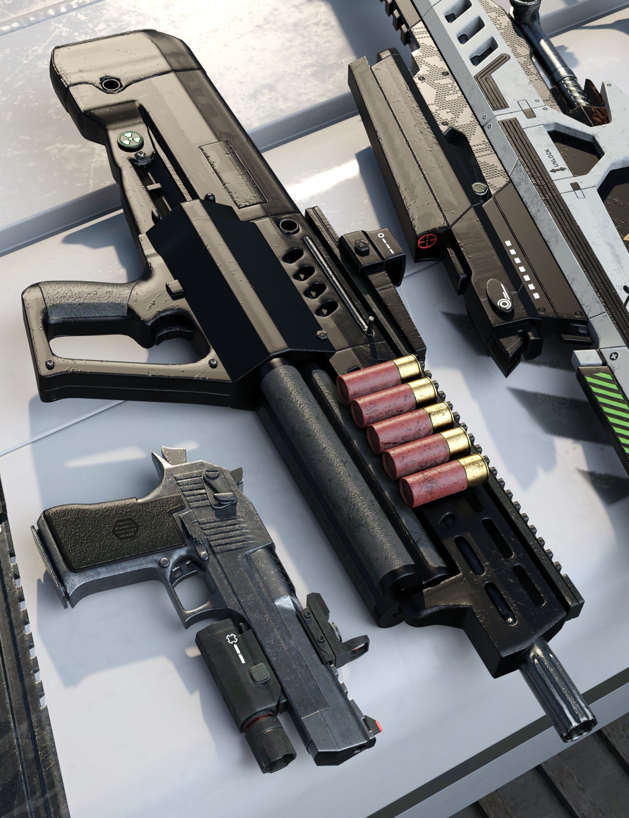 Amelia Weapons Collection | Daz 3D