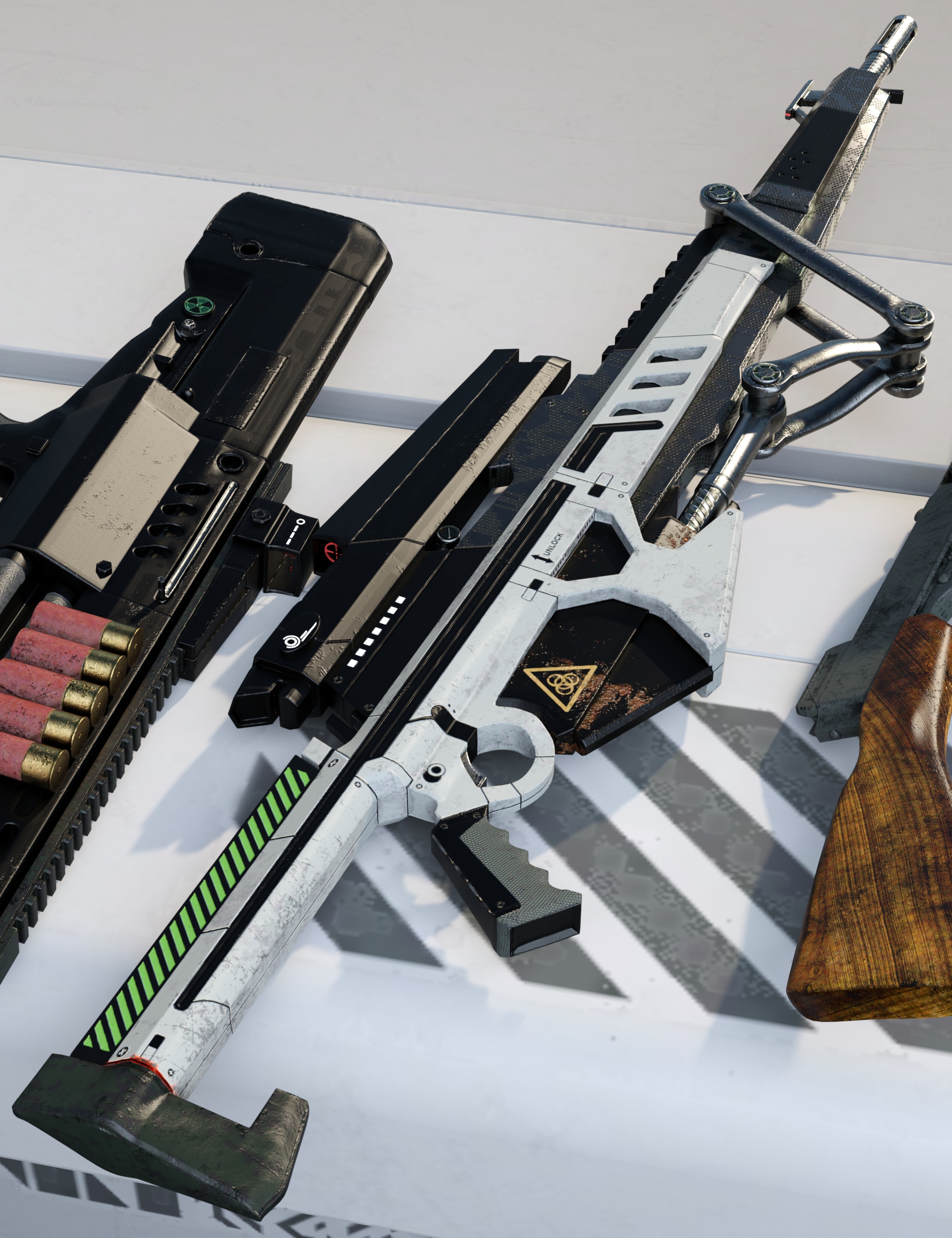 Amelia Weapons Collection | Daz 3D