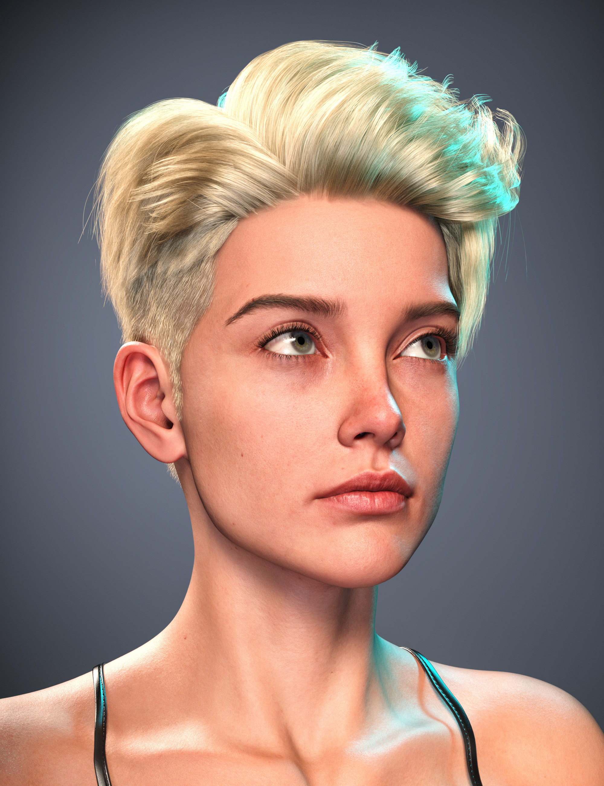FE Tousled Layered Short Hair for Genesis 9 and 8 Male | Daz 3D