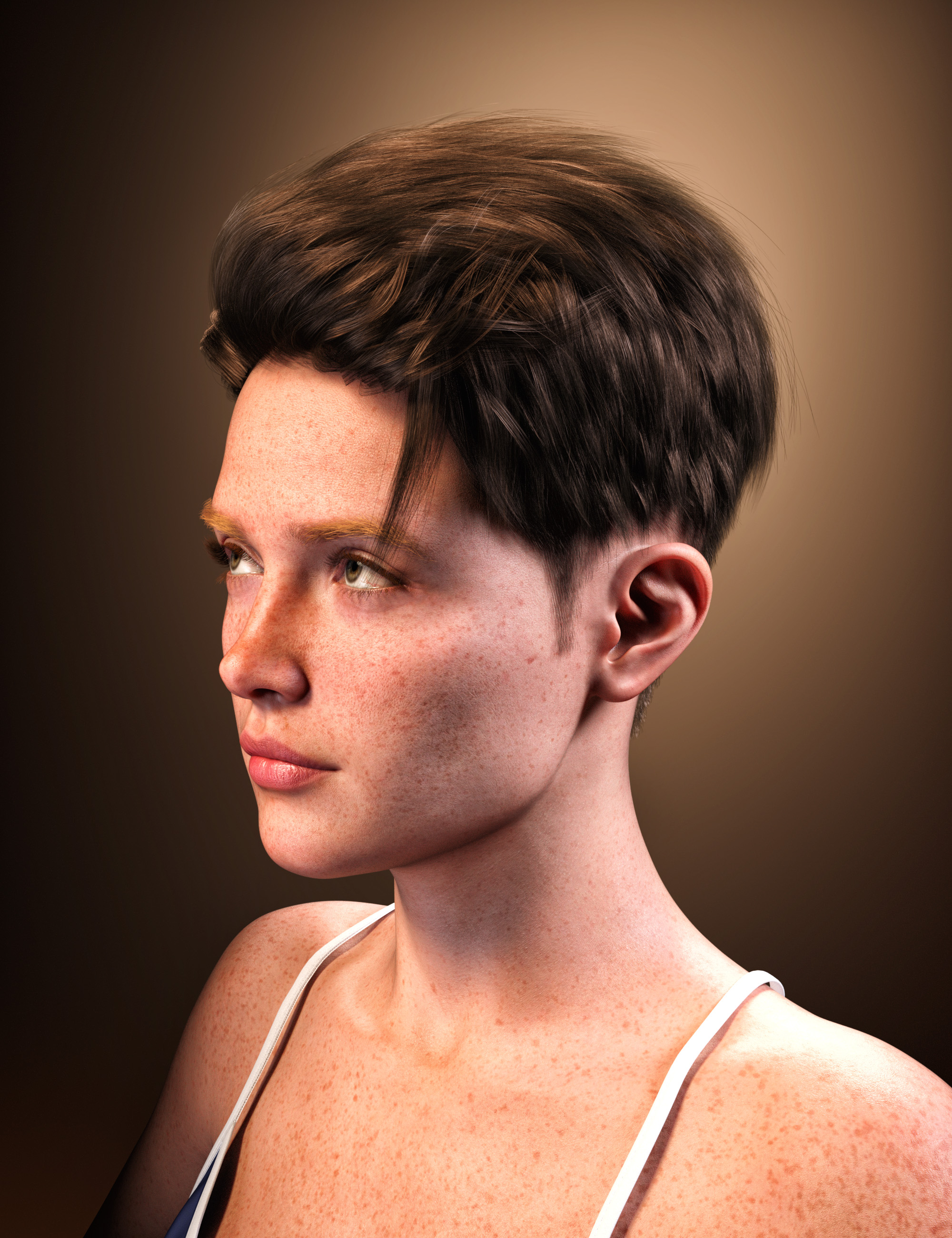 FE Tousled Layered Short Hair for Genesis 9 and 8 Male | Daz 3D
