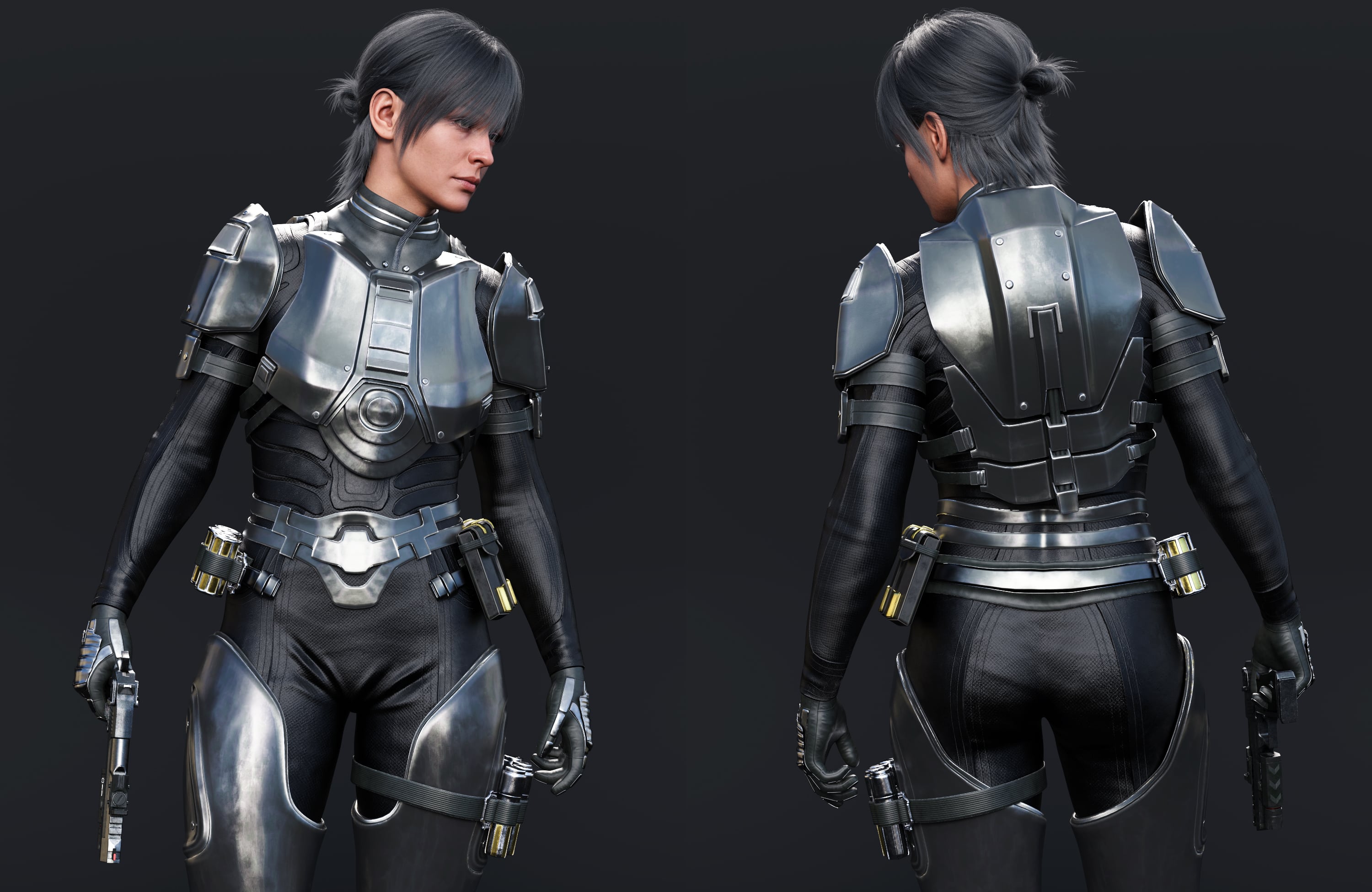 Futuristic Guardian Outfit for Genesis 9 | Daz 3D
