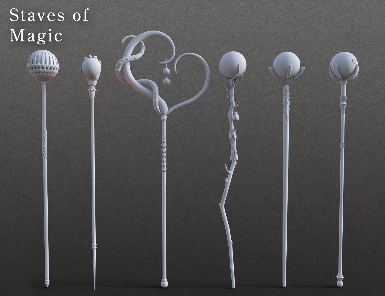 Staves of Magic for Genesis 8, 8.1, and 9 | Daz 3D
