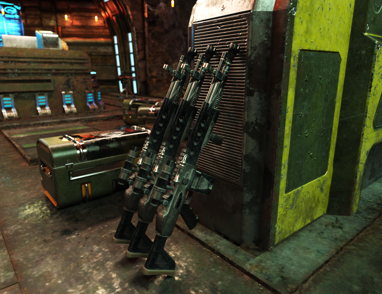 XI Futuristic Army Bunker | Daz 3D