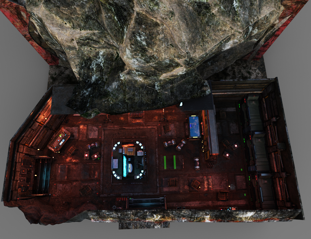 XI Futuristic Army Bunker | Daz 3D